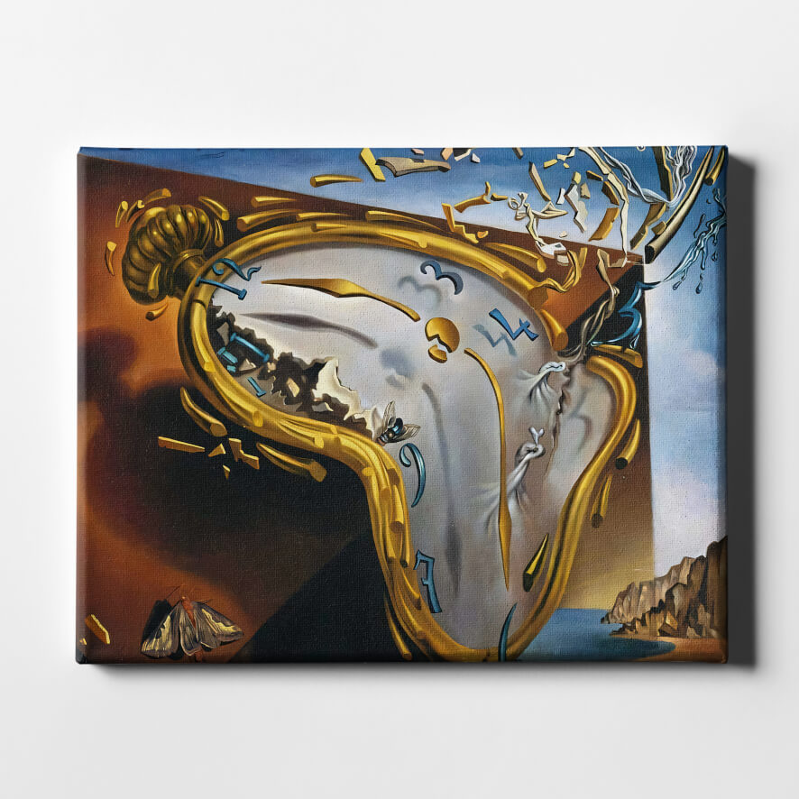 Salvador Dali - Soft Watch at the Moment of Explosion / Canvas Print ...