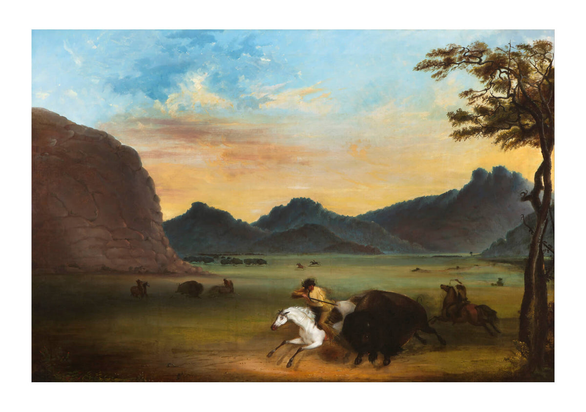 Alfred Jacob Miller - Buffalo Hunt — Spiffing Prints