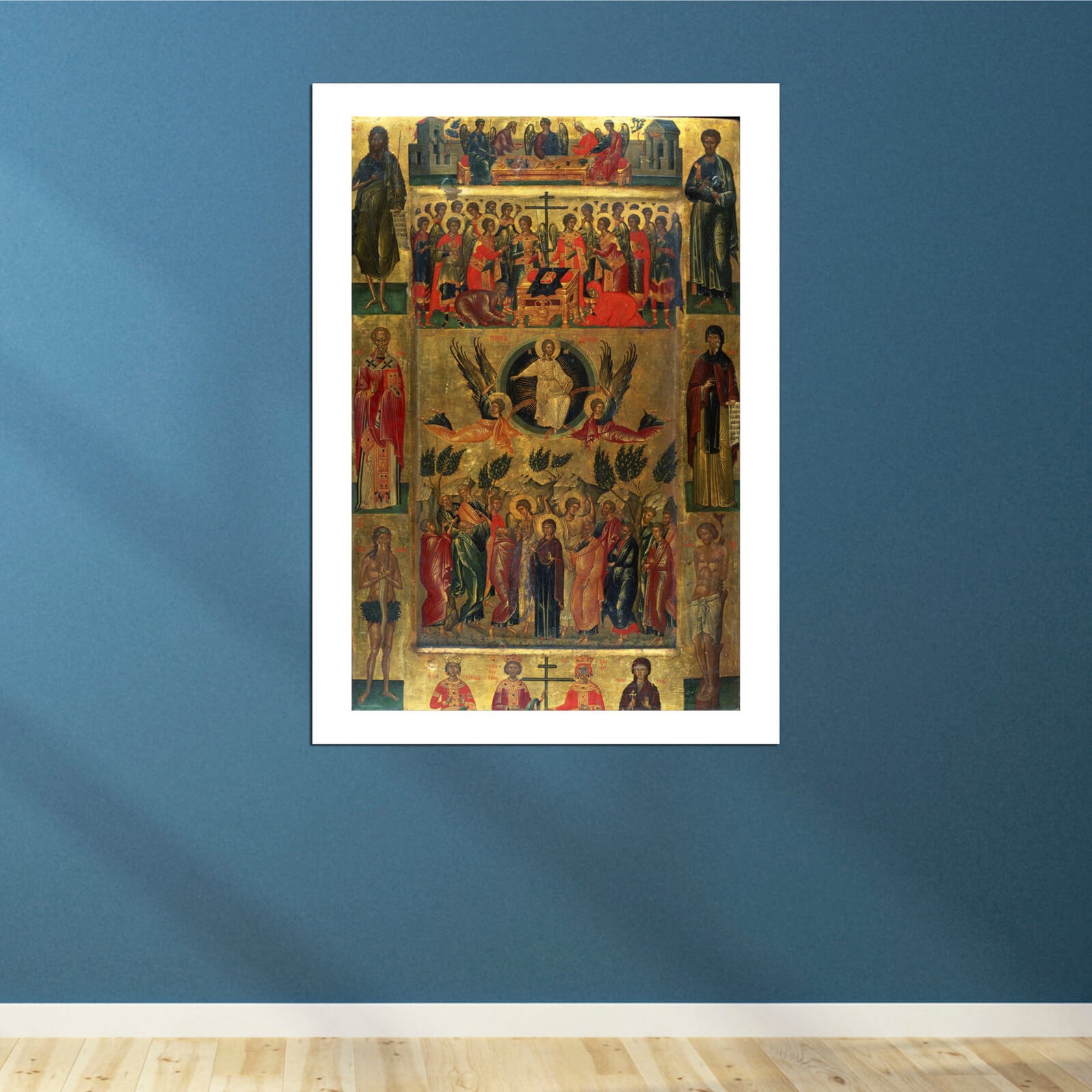 Andreas Ritzos - Icon Ascension of Christ with the Hetoimasia ...