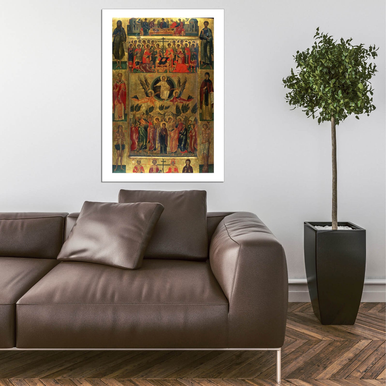 Andreas Ritzos - Icon Ascension of Christ with the Hetoimasia ...