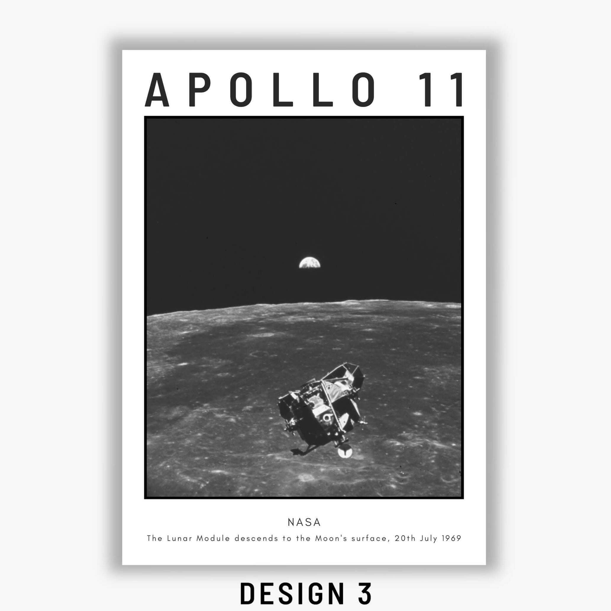 Apollo 11 - Lunar Module Descent — Spiffing Prints