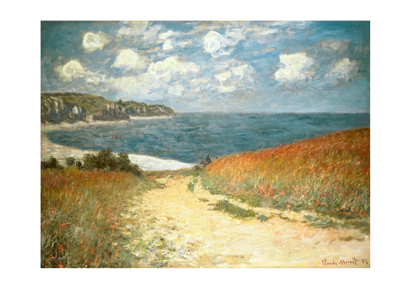 Claude Monet - Beach and Clouds (1882) — Spiffing Prints