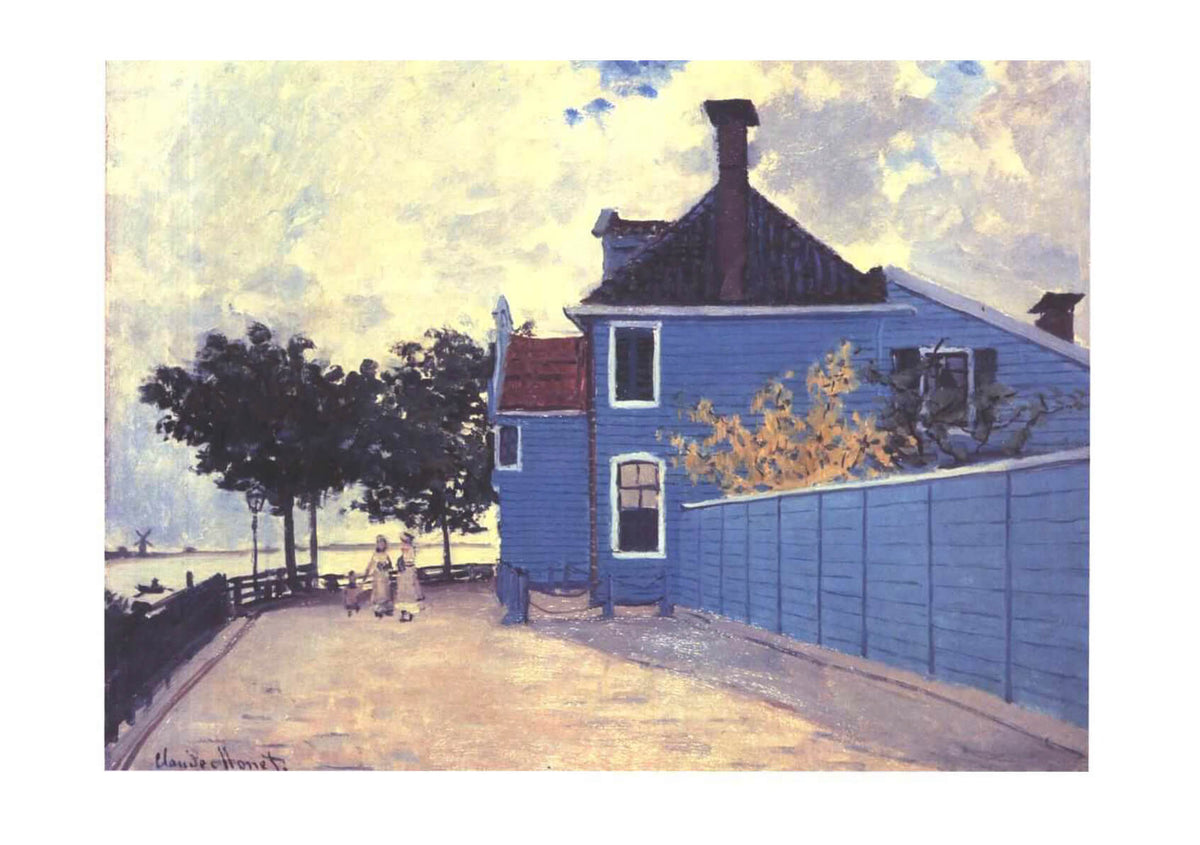 Claude Monet - The blue house in Zaandam — Spiffing Prints