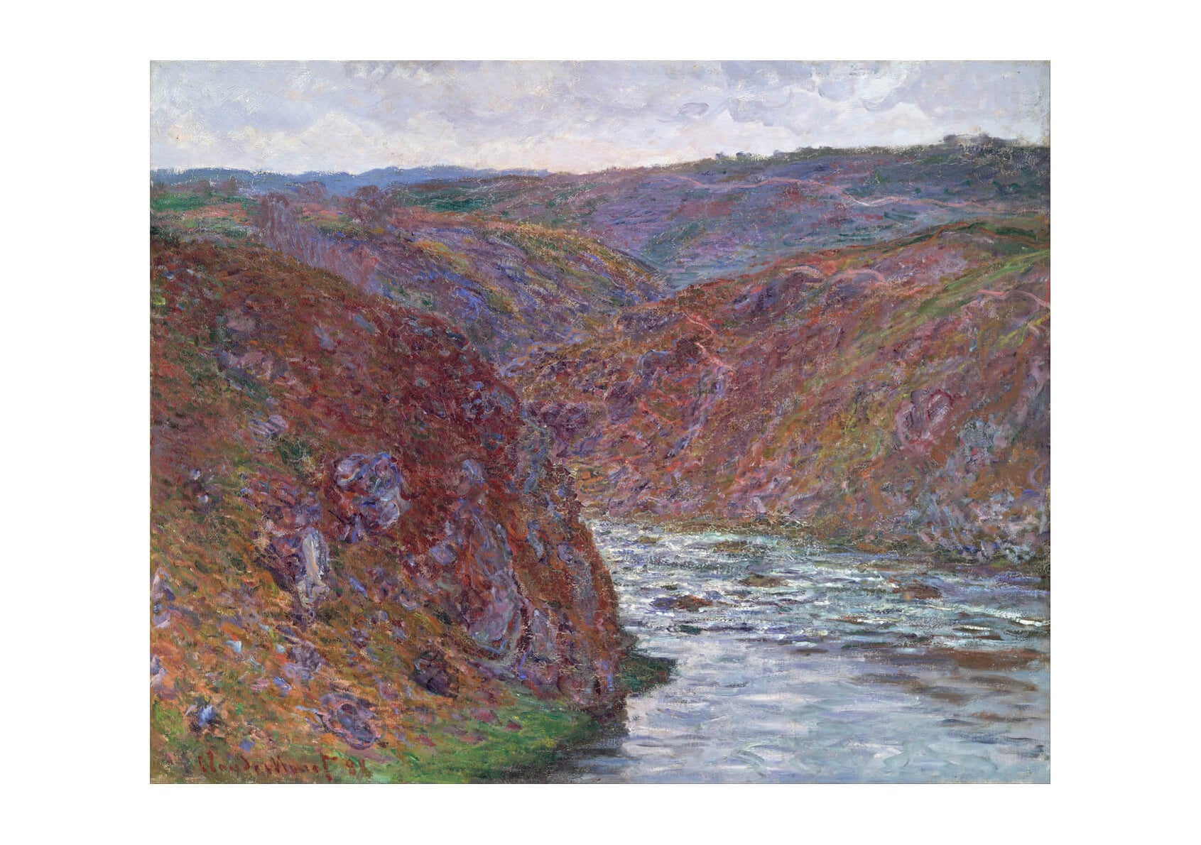 Claude Monet - Valley of the Creuse (Gray Day) — Spiffing Prints