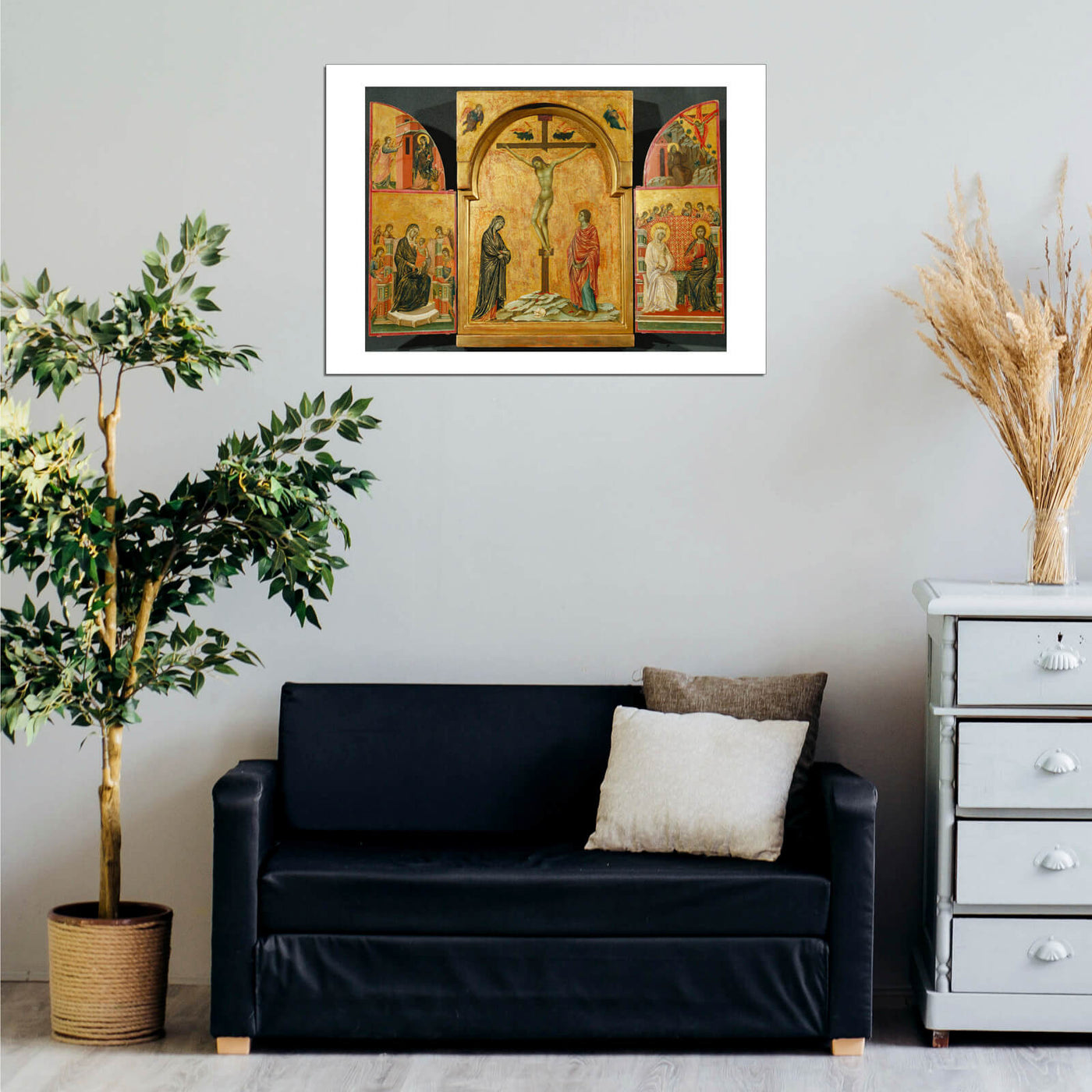 Duccio di Buoninsegna - Triptych Crucifixion — Spiffing Prints