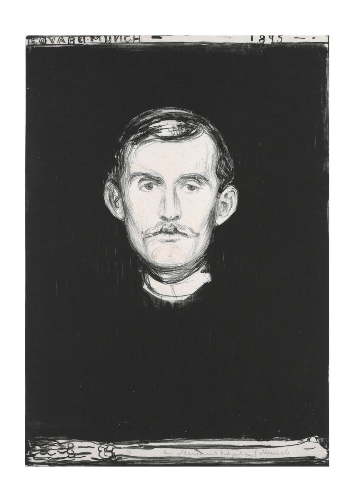 Edvard Munch - Self-Portrait with Skeleton Arm — Spiffing Prints