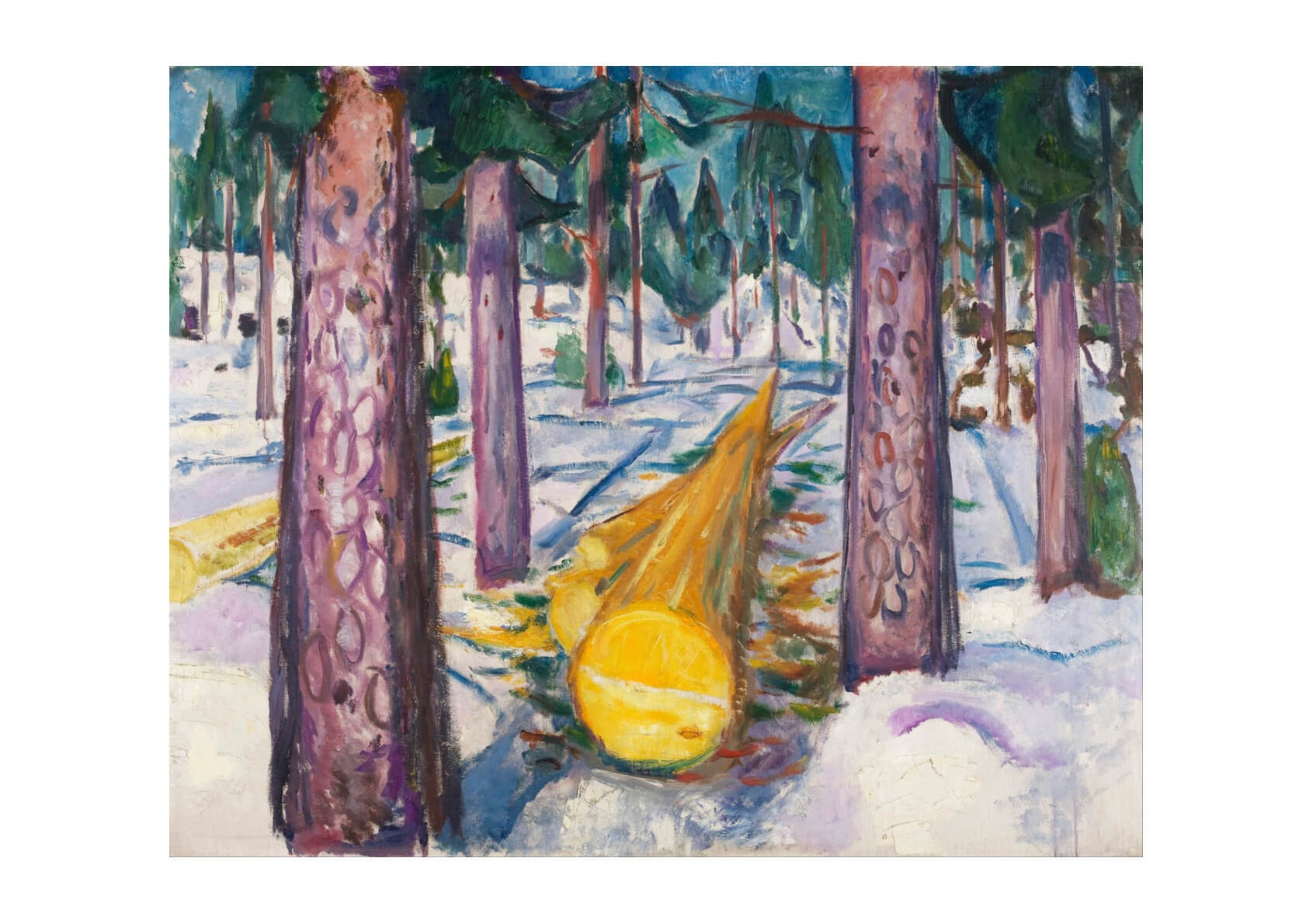 Edvard Munch - The Yellow Log — Spiffing Prints