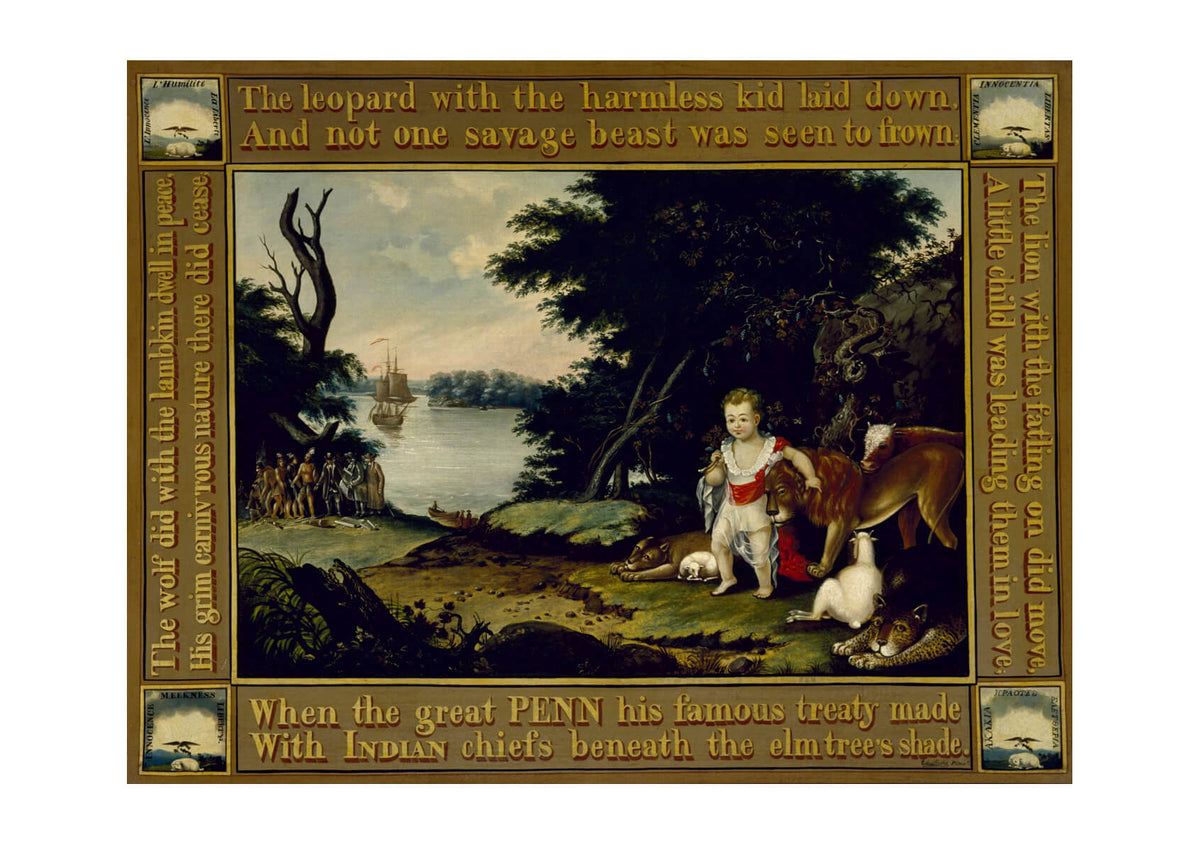 Edward Hicks - Peaceable Kingdom — Spiffing Prints