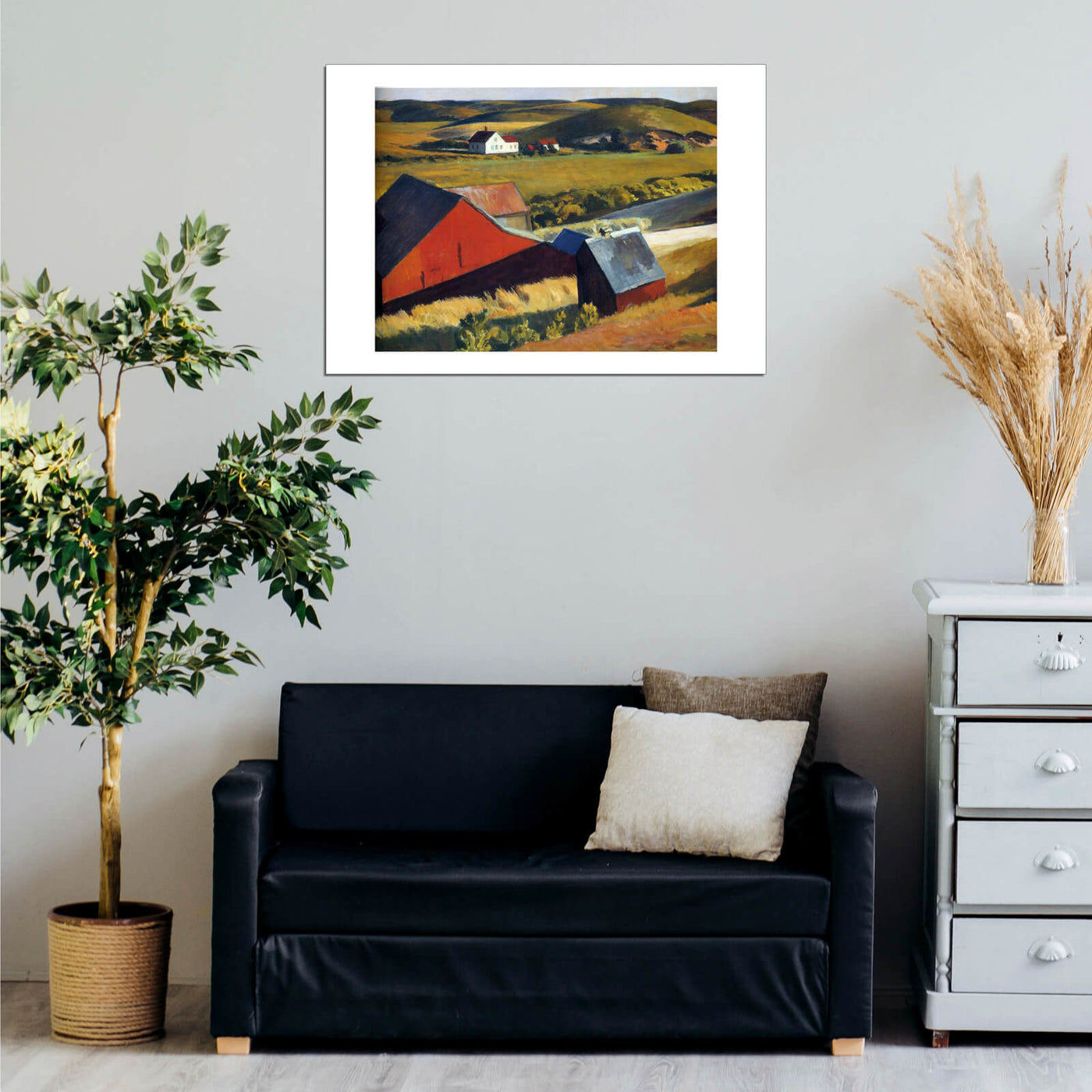 Edward Hopper - Cobb's Barns and Distant Houses — Spiffing Prints
