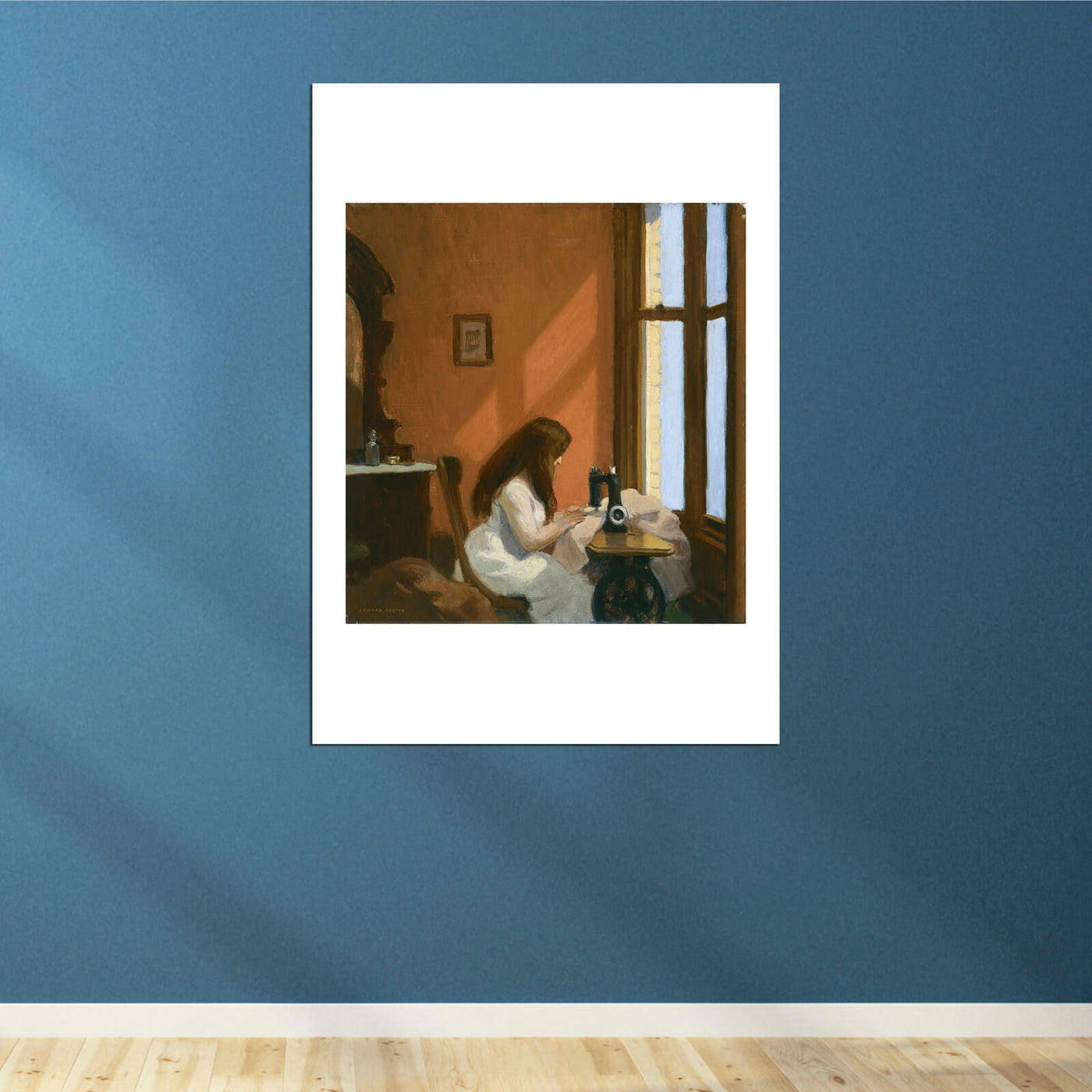 Edward Hopper - Girl At Sewing Machine — Spiffing Prints