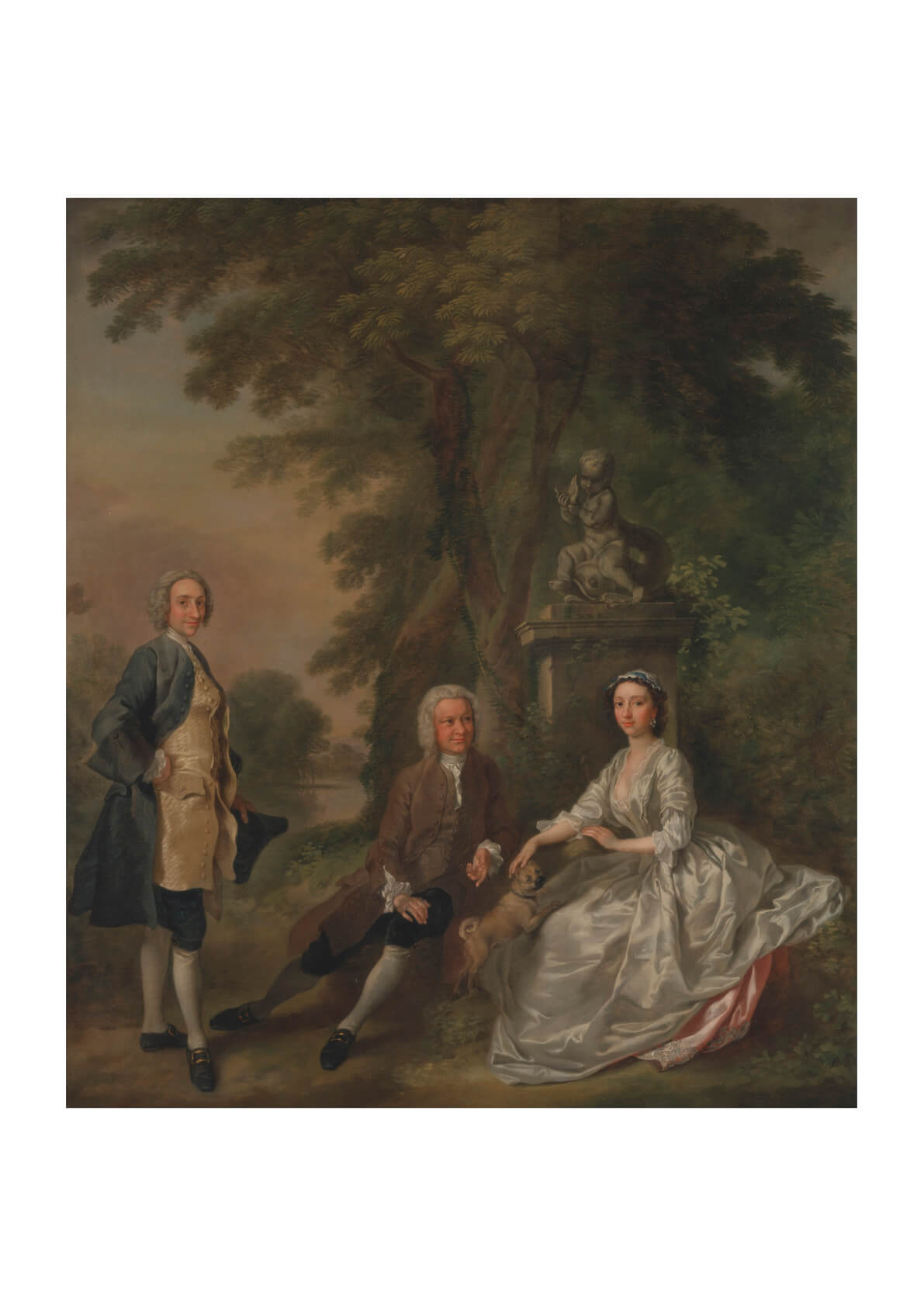 Francis Hayman - Jonathan Tyers With His Daughter — Spiffing Prints