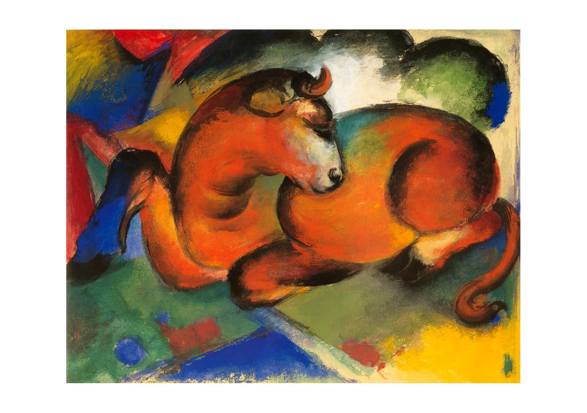 Franz Marc - Roter Stier 1912 — Spiffing Prints