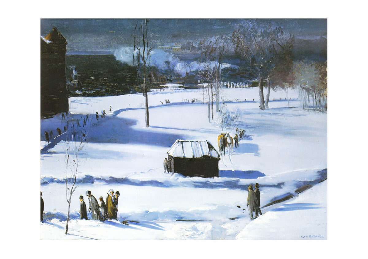 George Bellows - Blue Snow The Battery (1910) — Spiffing Prints