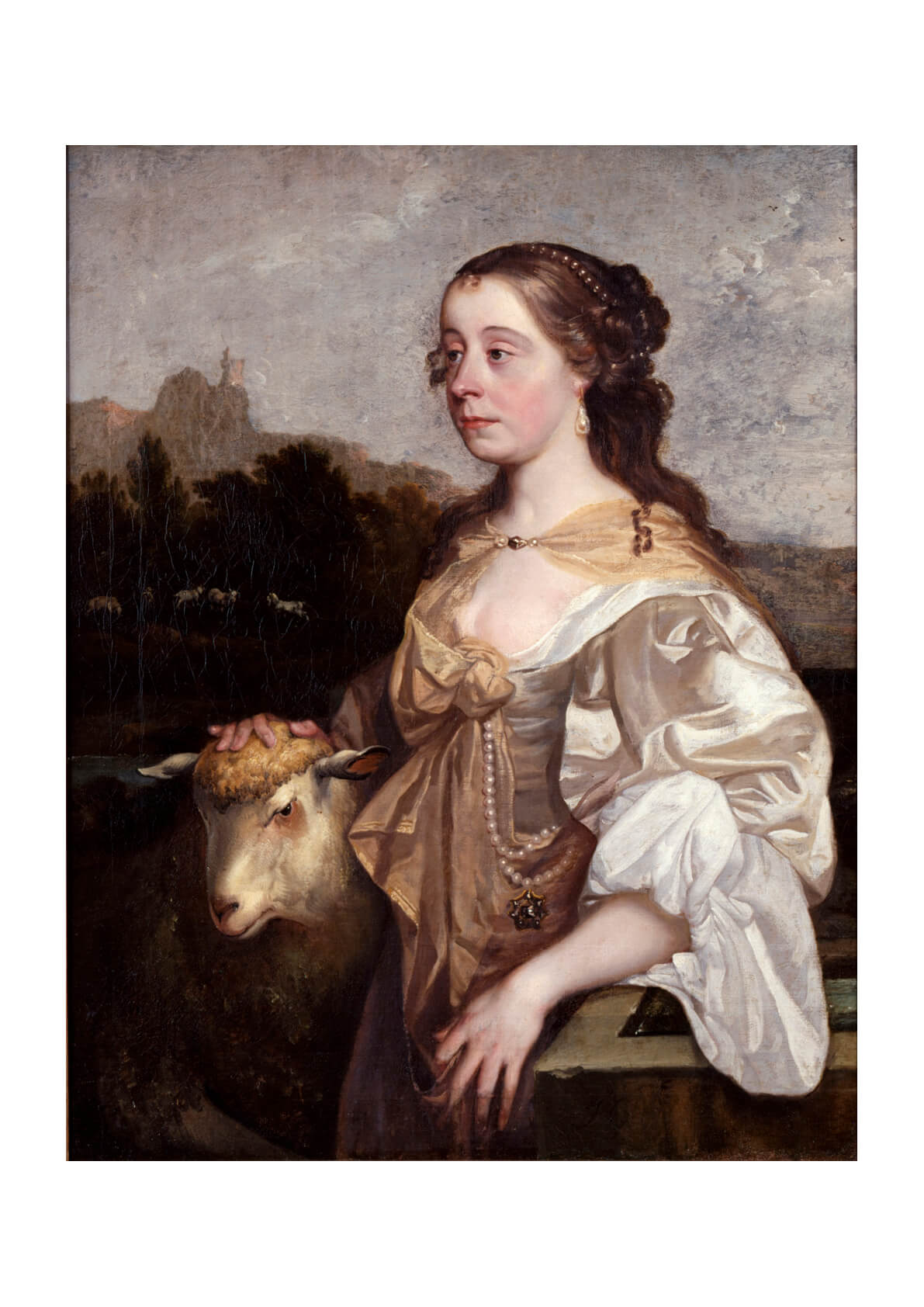 Greenhill John - A Lady As A Shepherdess — Spiffing Prints