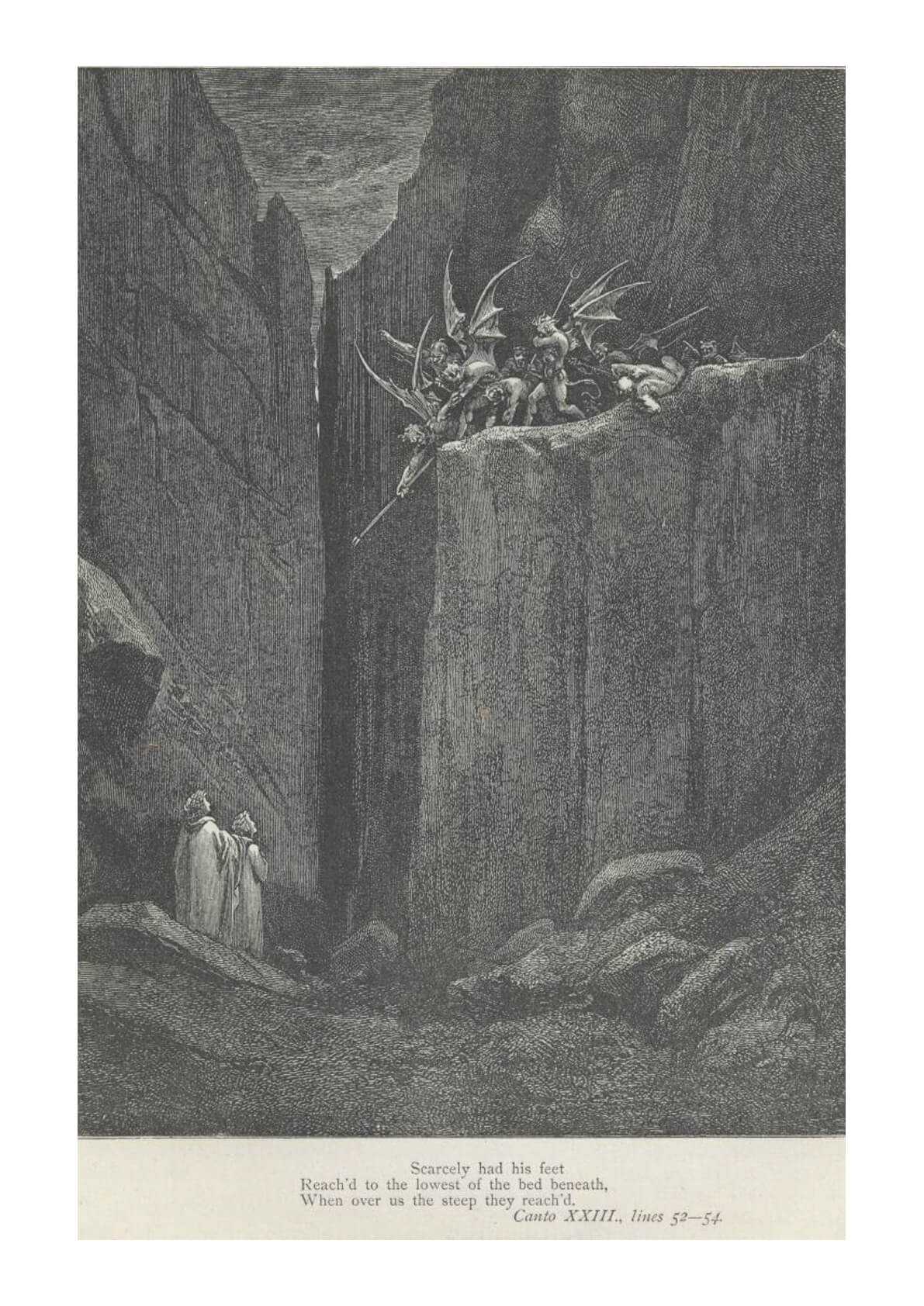 Gustave Doré - Dante's Inferno - Canto 23 Verses 52-54 — Spiffing Prints