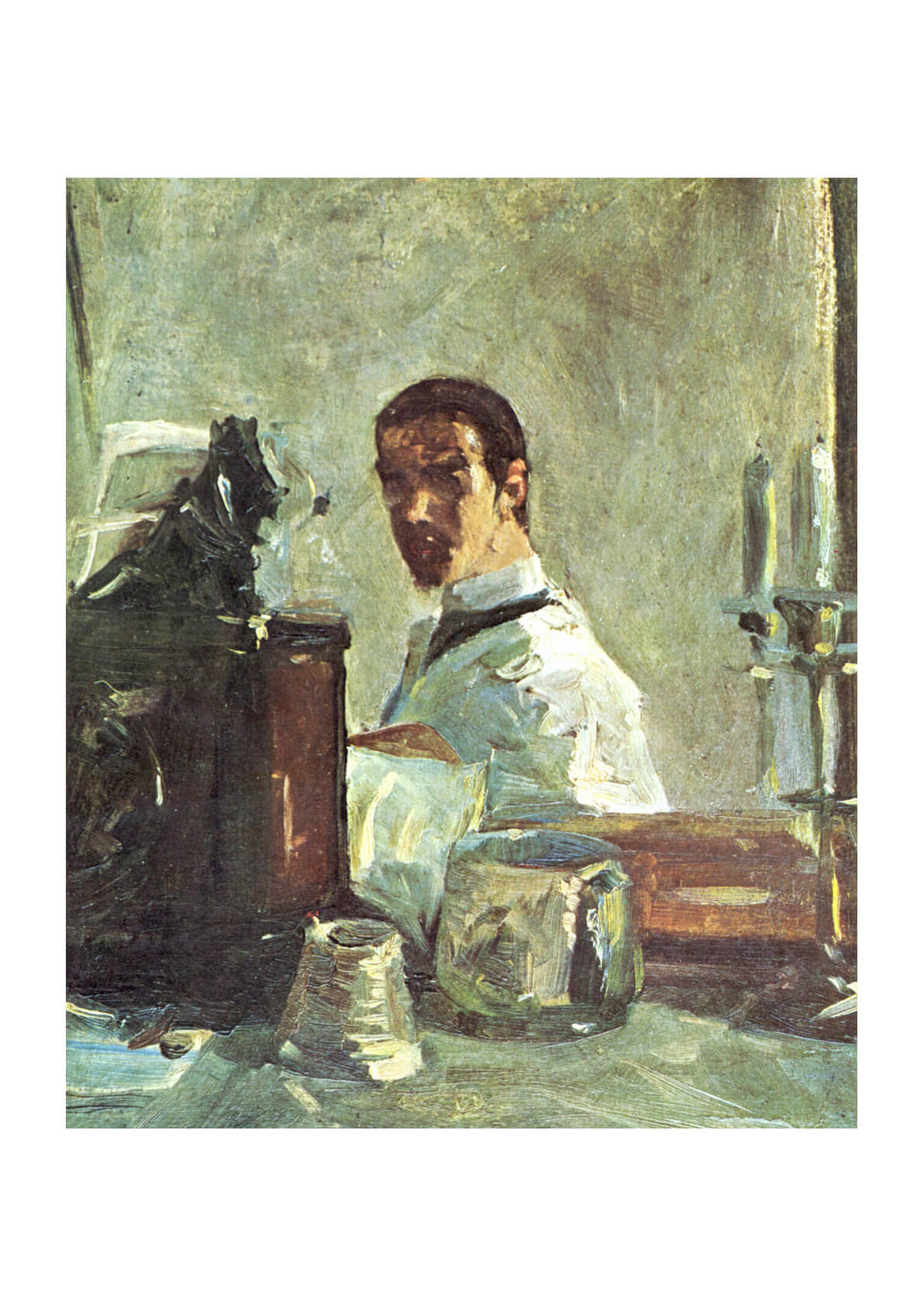 Henri Toulouse Lautrec - Man Looking Over — Spiffing Prints