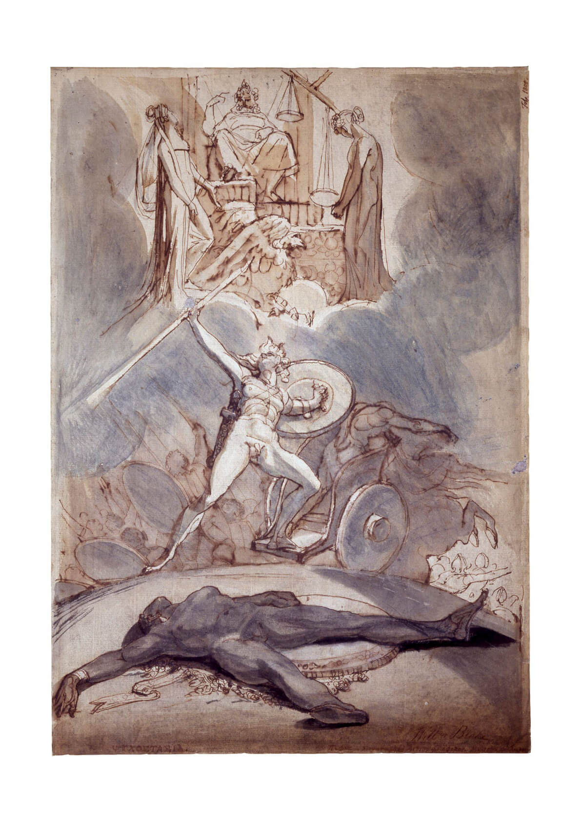 Henry Fuseli - Psychostasy The Weighing of Souls — Spiffing Prints