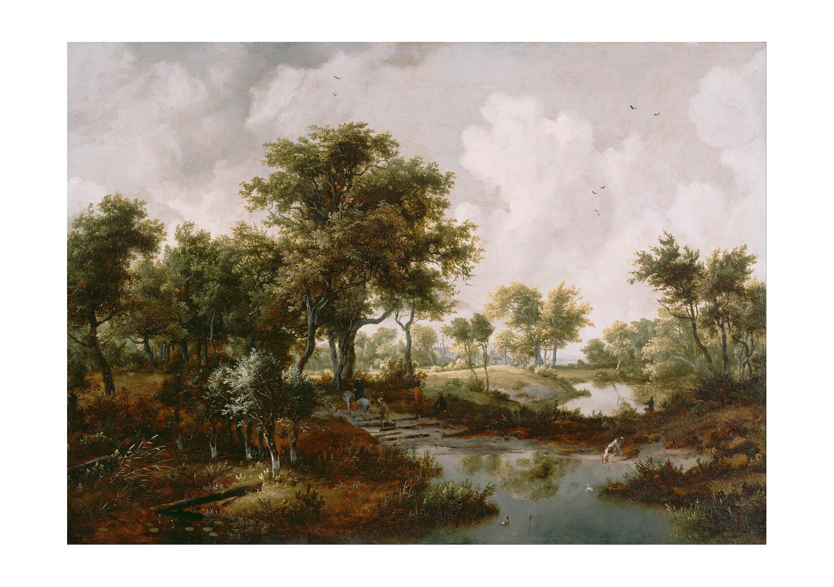 Hobbema Meindert - A Wooded Landscape — Spiffing Prints
