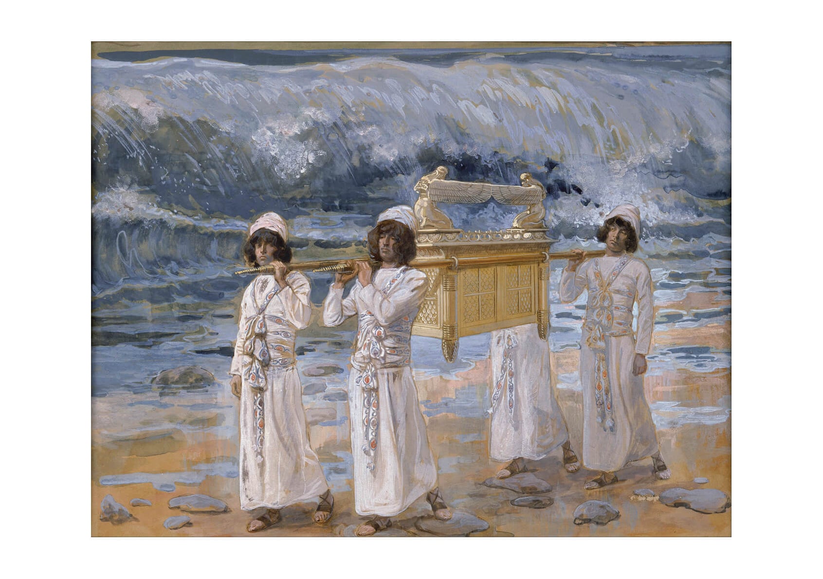 James Tissot - The Ark Passes Over the Jordan — Spiffing Prints
