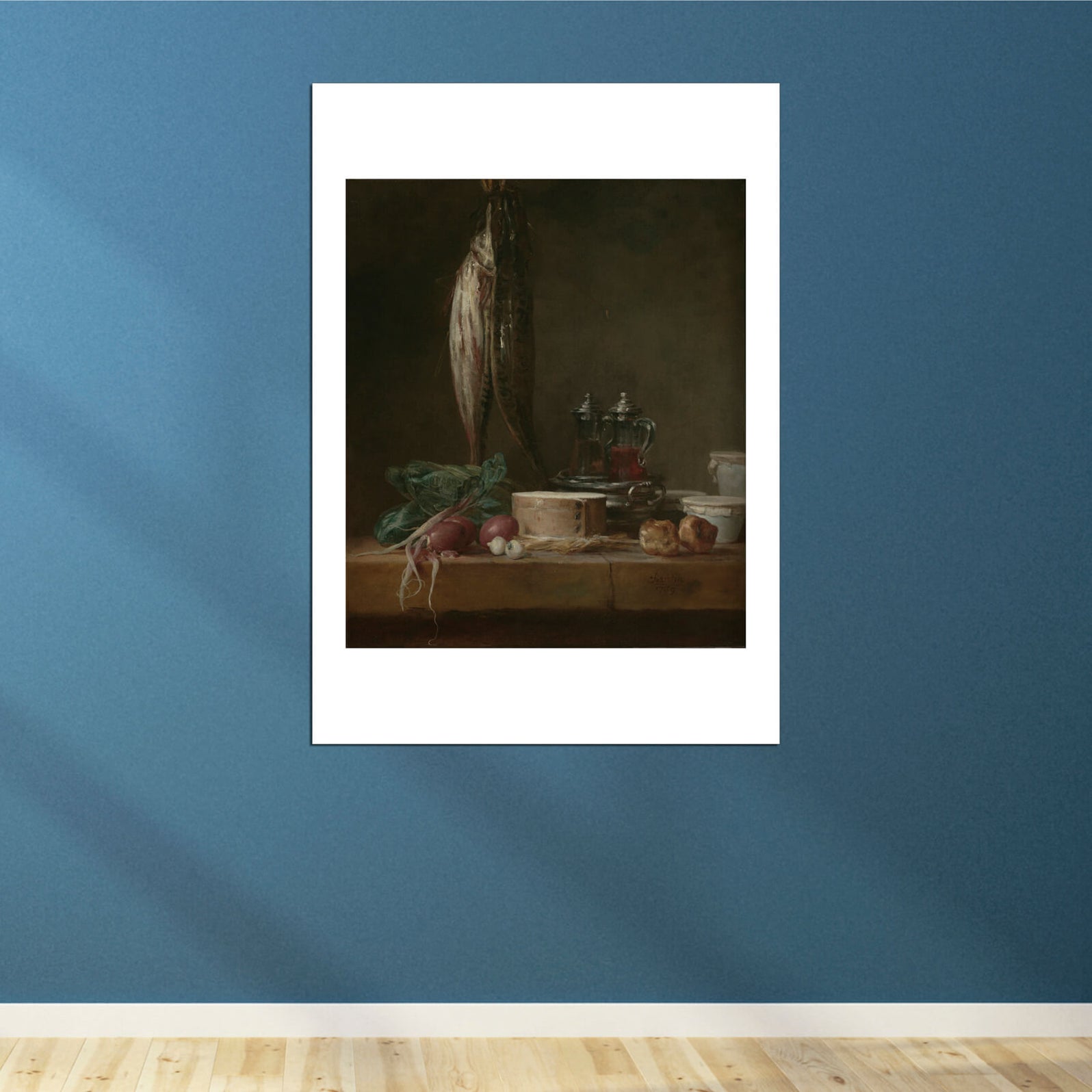 Jean Chardin - Still Life with Fish Vegetables — Spiffing Prints