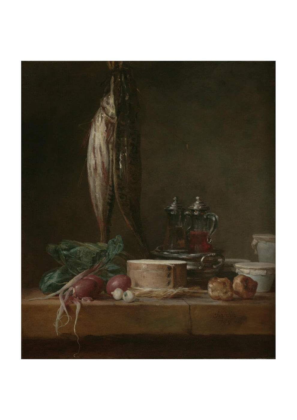 Jean Chardin - Still Life with Fish Vegetables — Spiffing Prints