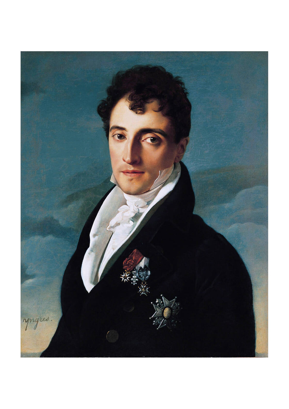 Jean Ingres - Blue Portrait — Spiffing Prints