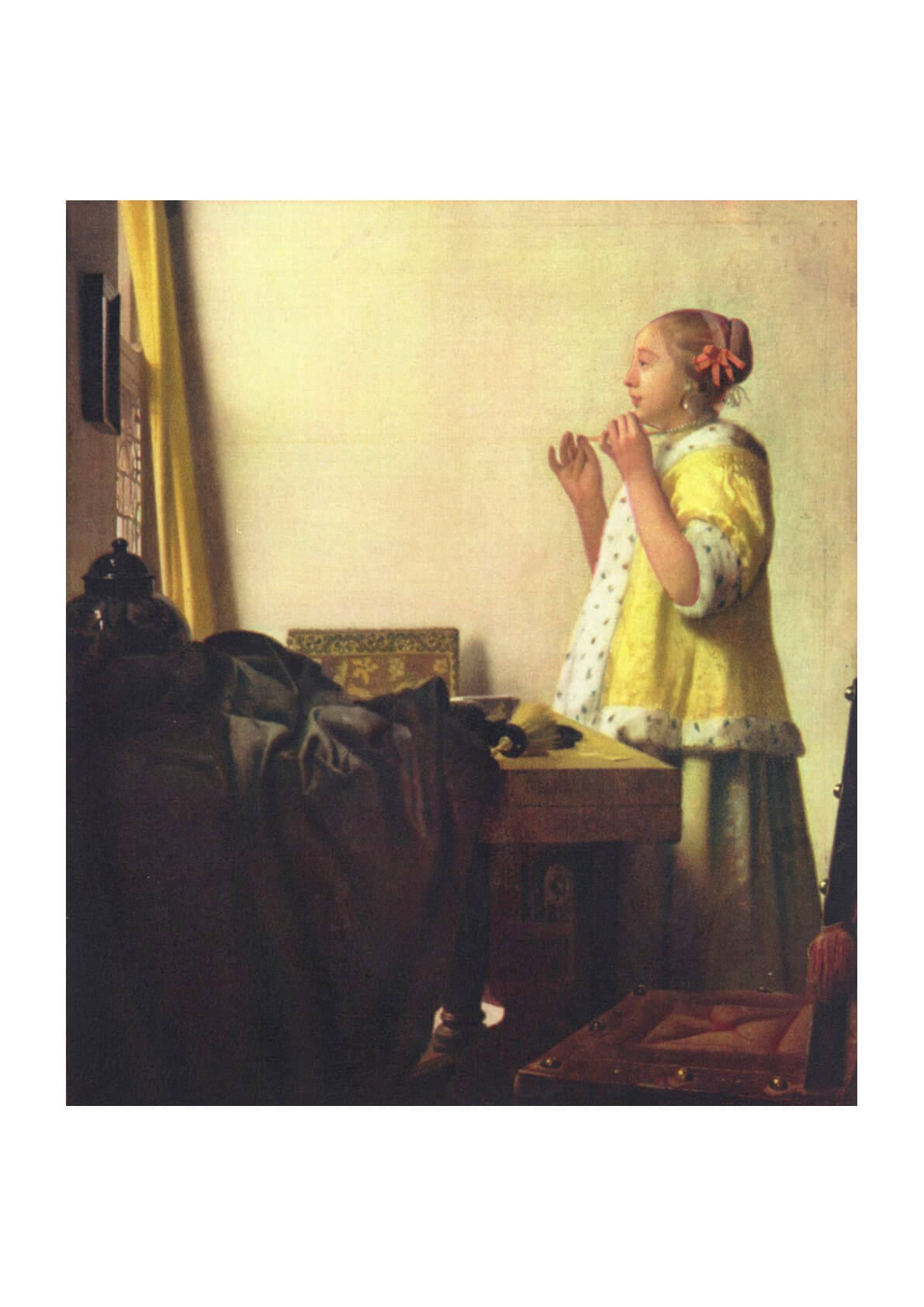 Johannes Vermeer - Yellow Girl — Spiffing Prints