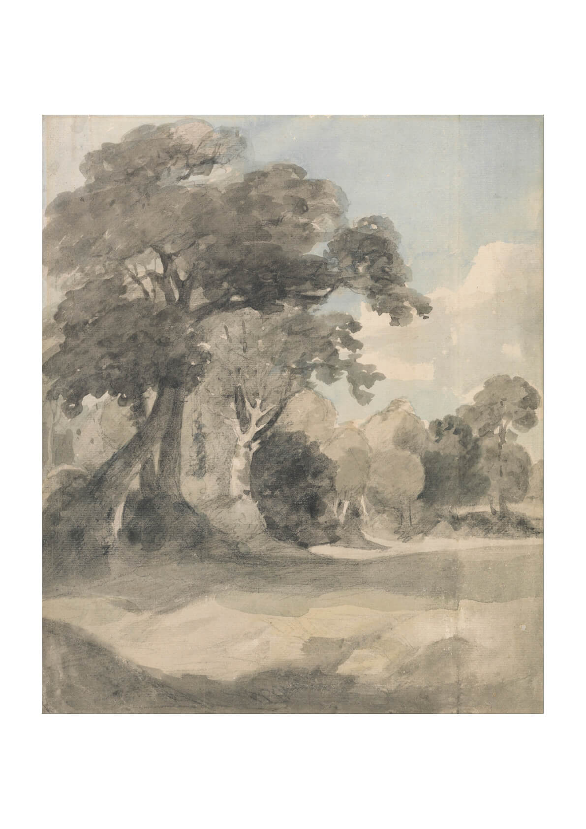 John Constable - Trees in a Meadow — Spiffing Prints
