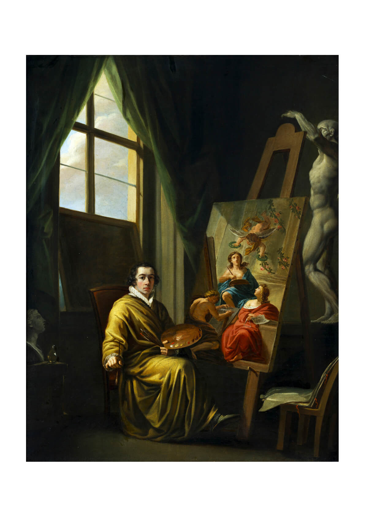Joseph Abel - Self-Portrait In The Studio — Spiffing Prints
