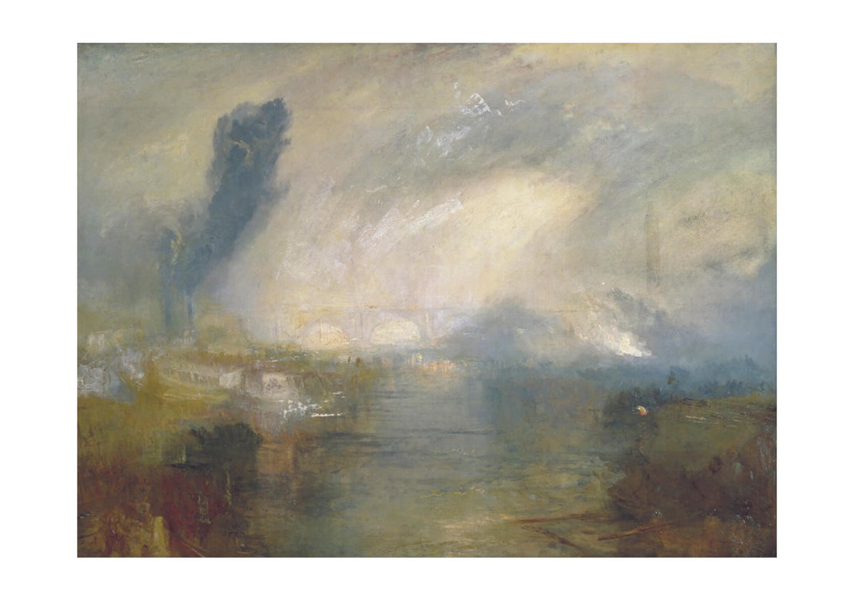Joseph Mallord William Turner - The Thames above Waterloo Bridge ...