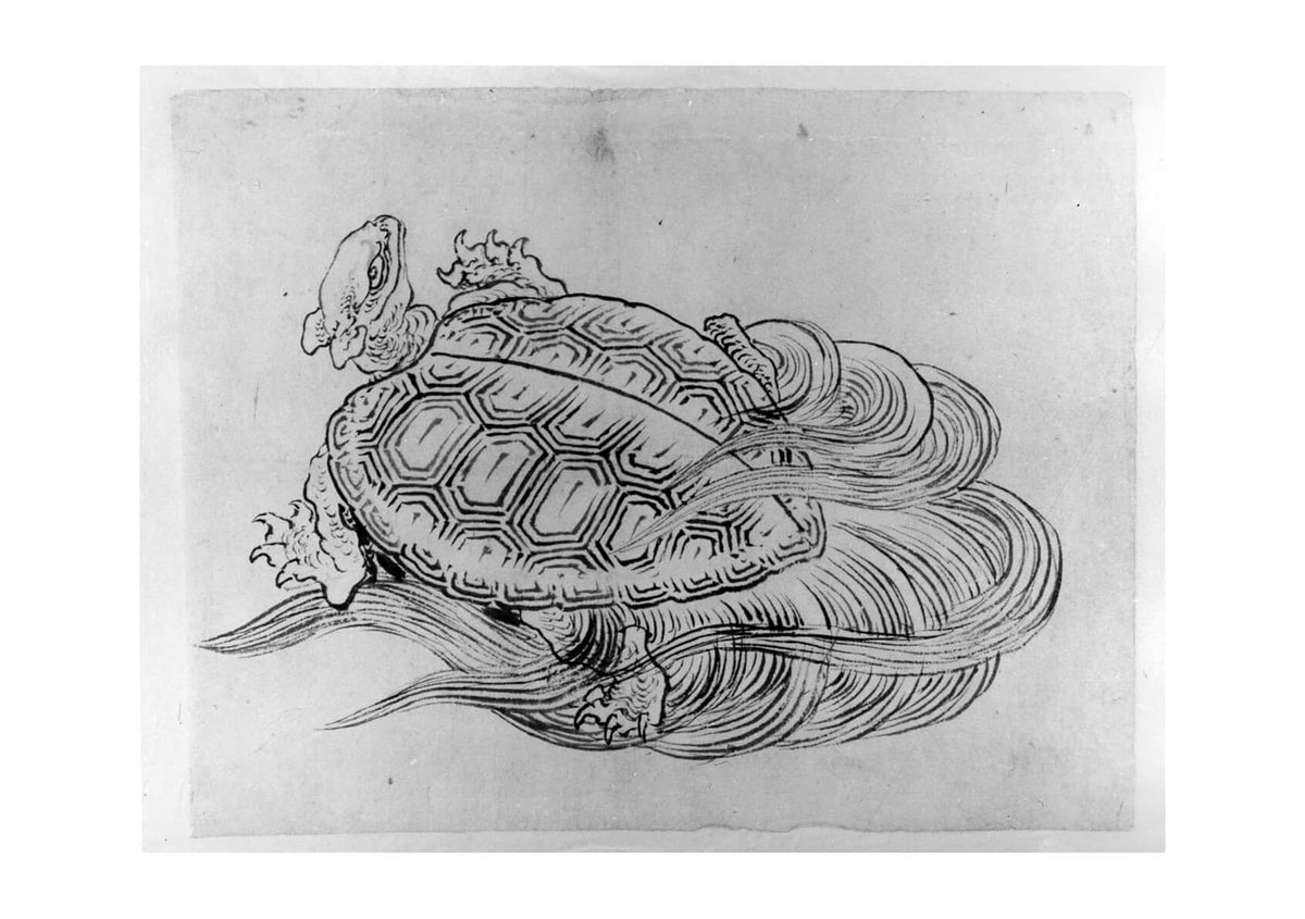 Katsushika Hokusai - A Turtle — Spiffing Prints