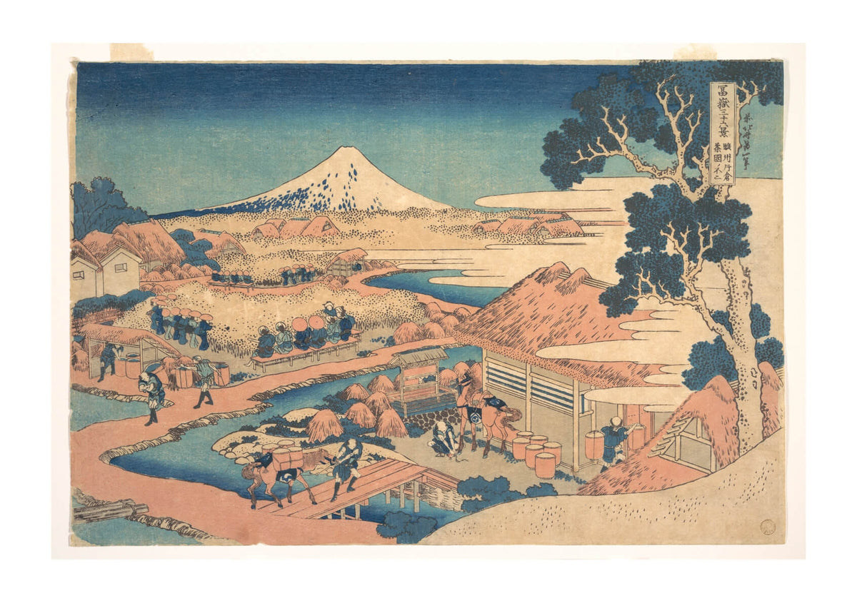 Katsushika Hokusai - Fuji from Katakura Tea Fields — Spiffing Prints