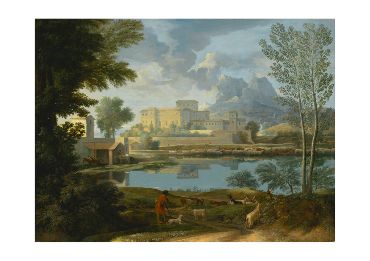 Nicolas Poussin (French Landscape with a Calm — Spiffing Prints