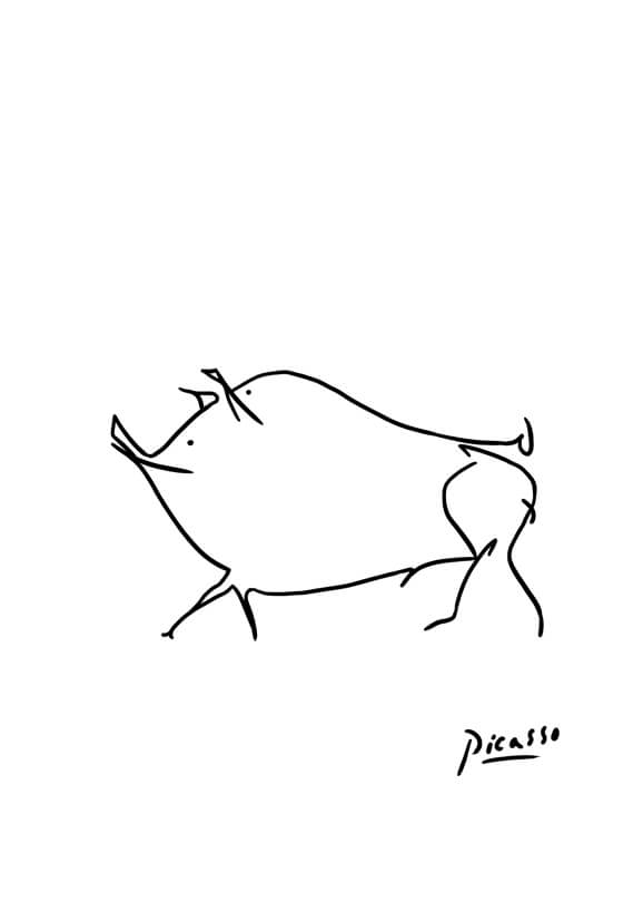 Pablo Picasso - Pig — Spiffing Prints