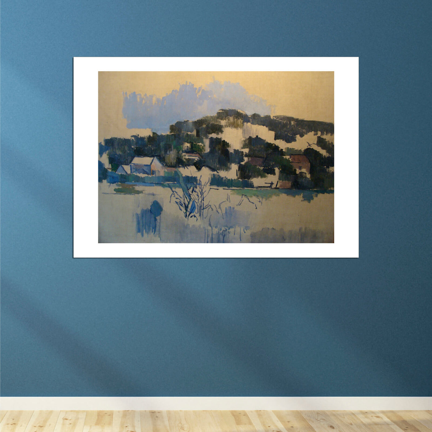 Paul Cezanne - Houses on Hill Nima — Spiffing Prints