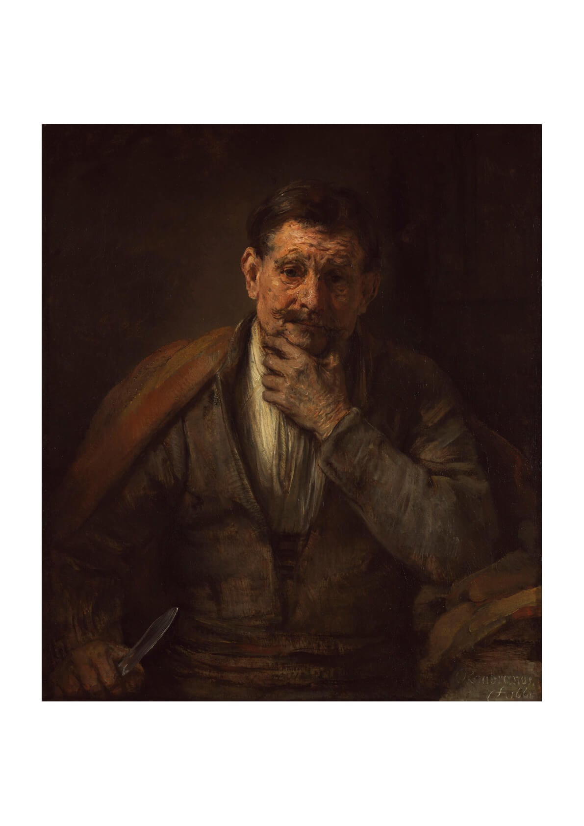 Rembrandt Harmenszoon van Rijn - St. Bartholomew — Spiffing Prints