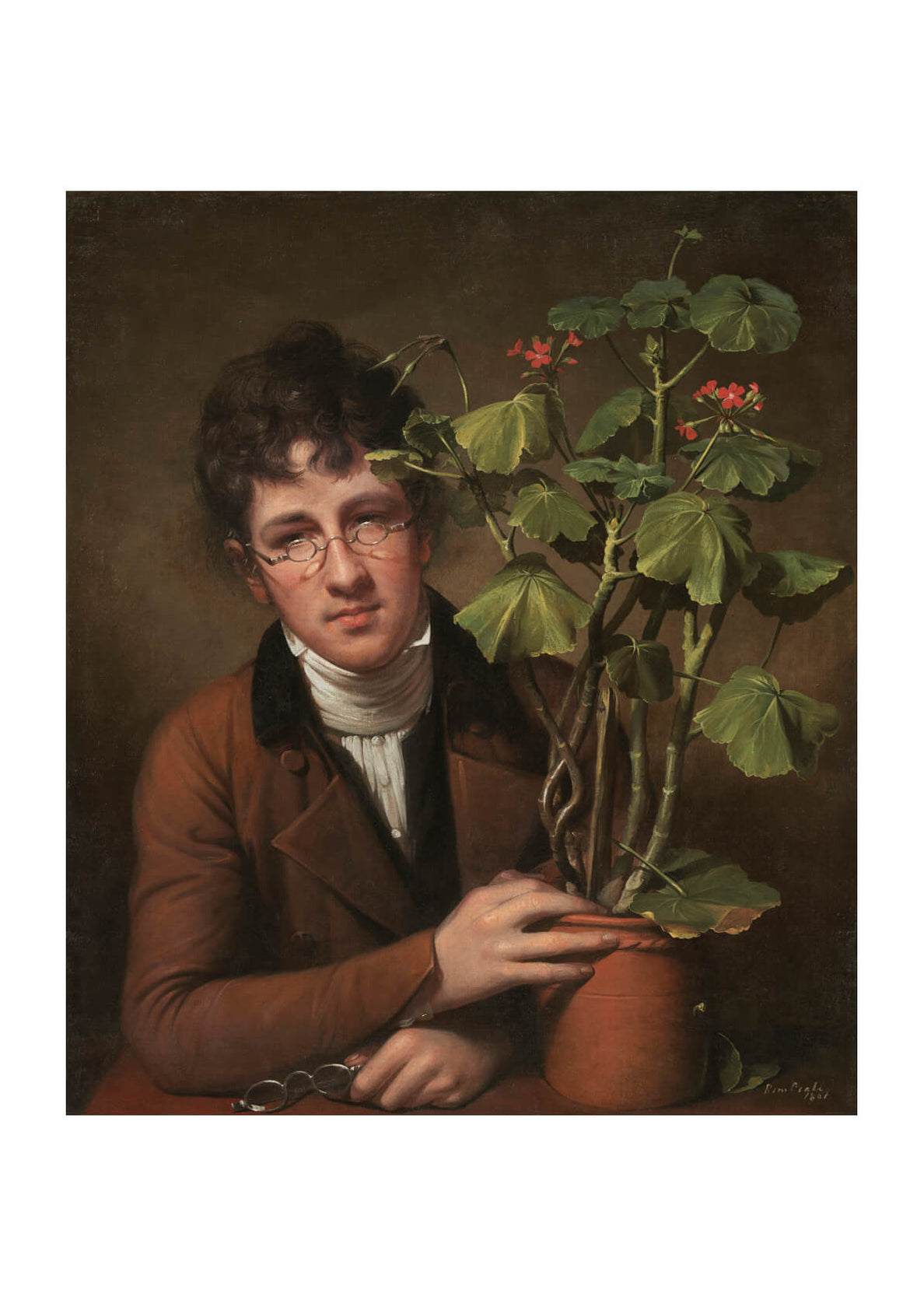 Rembrandt Harmenszoon van Rijn Peale Rubens Peale with a Geranium ...