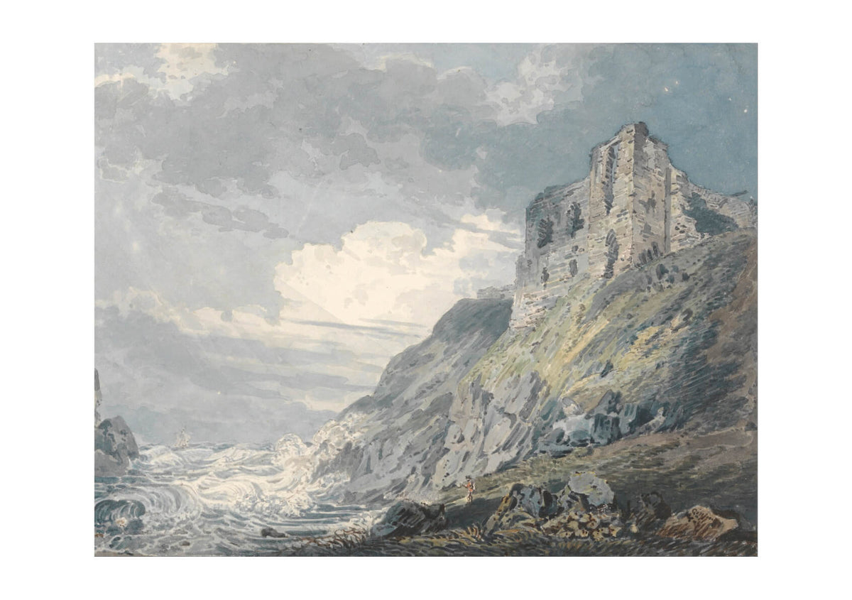 Thomas Girtin - Findlater Castle Banff — Spiffing Prints