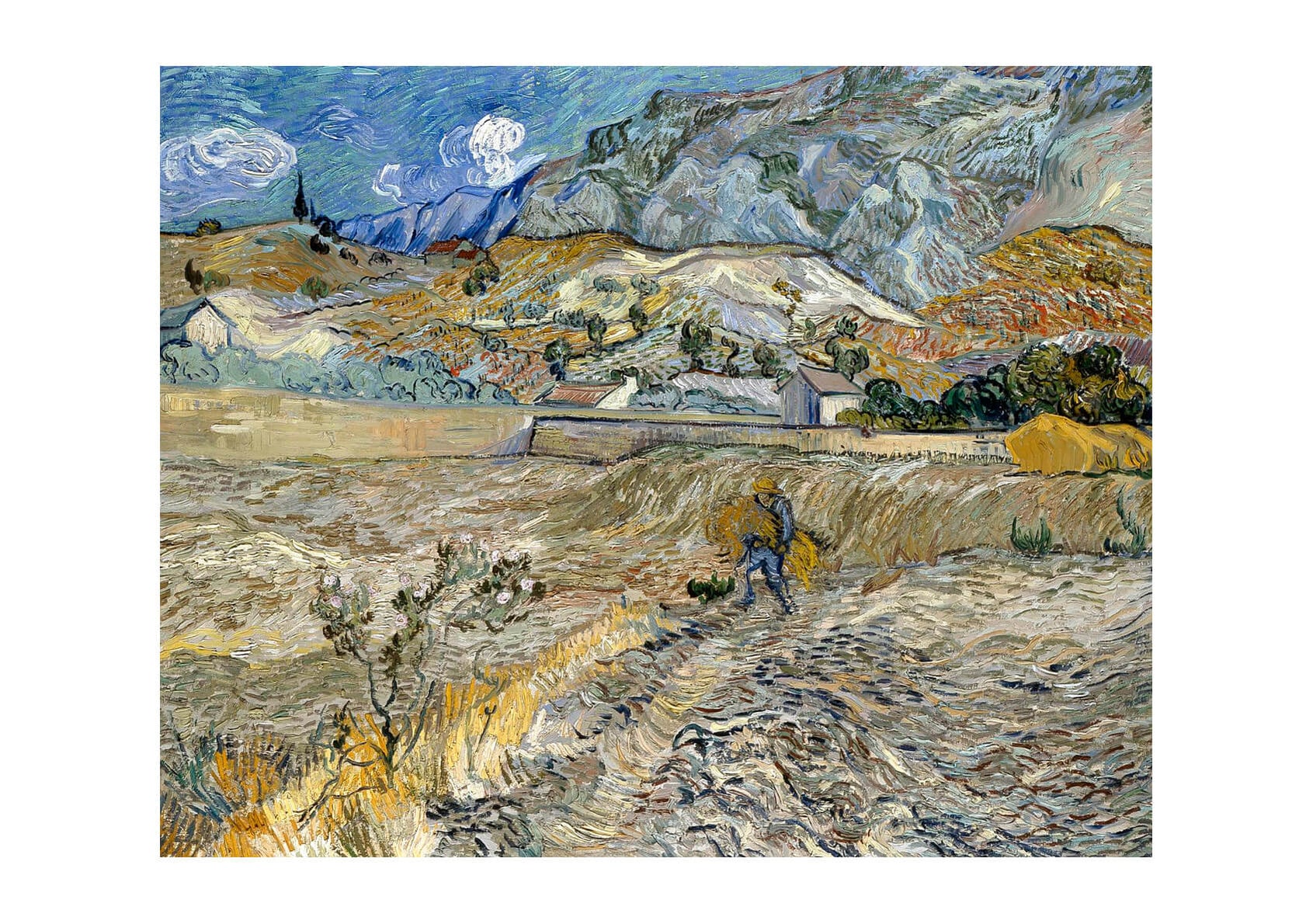 Vincent Van Gogh - Enclosed Field with Peasant — Spiffing Prints