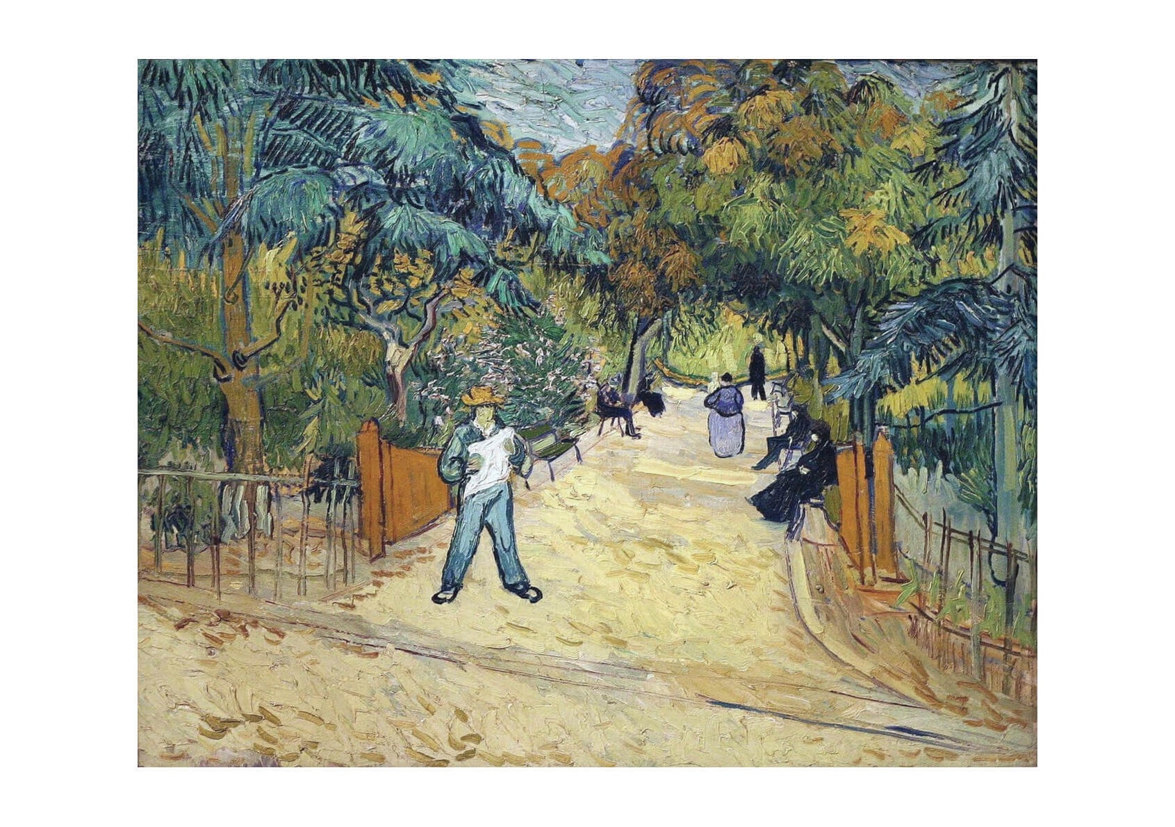 Vincent Van Gogh - Entrance to the Public Garden in Arles, 1888 ...