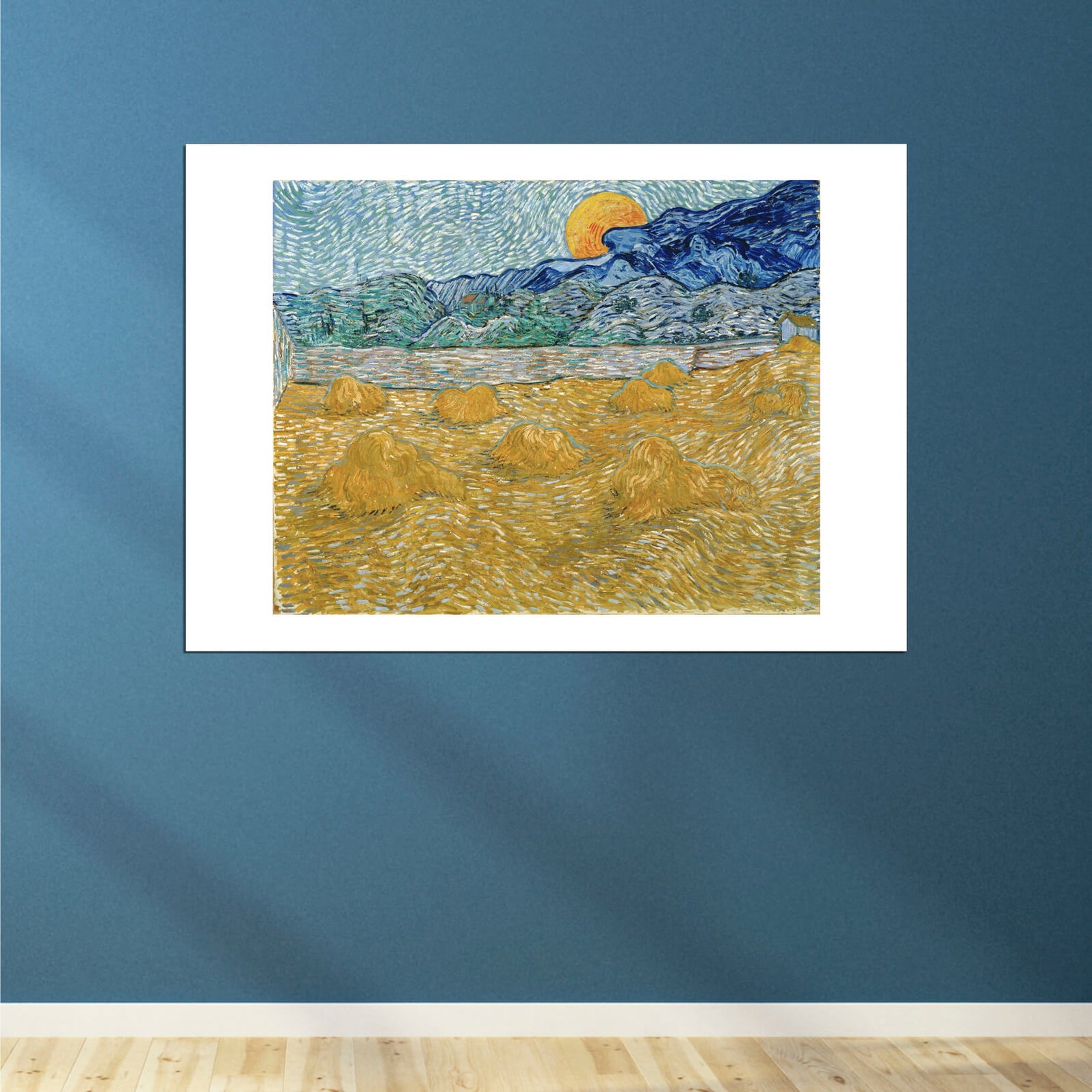 Vincent Van Gogh - Evening Landscape with Rising Moon, 1889 — Spiffing ...