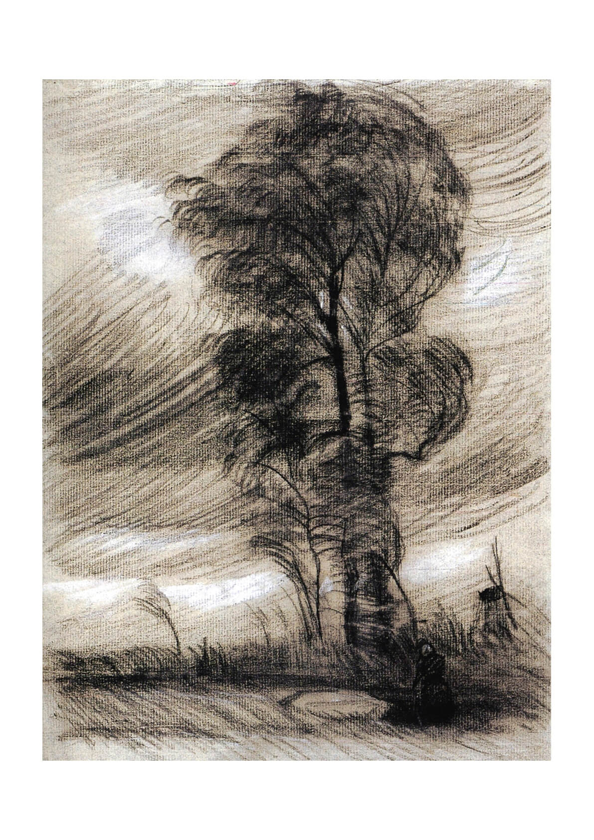 Vincent Van Gogh - Landscape in Stormy Weather, 1885 — Spiffing Prints