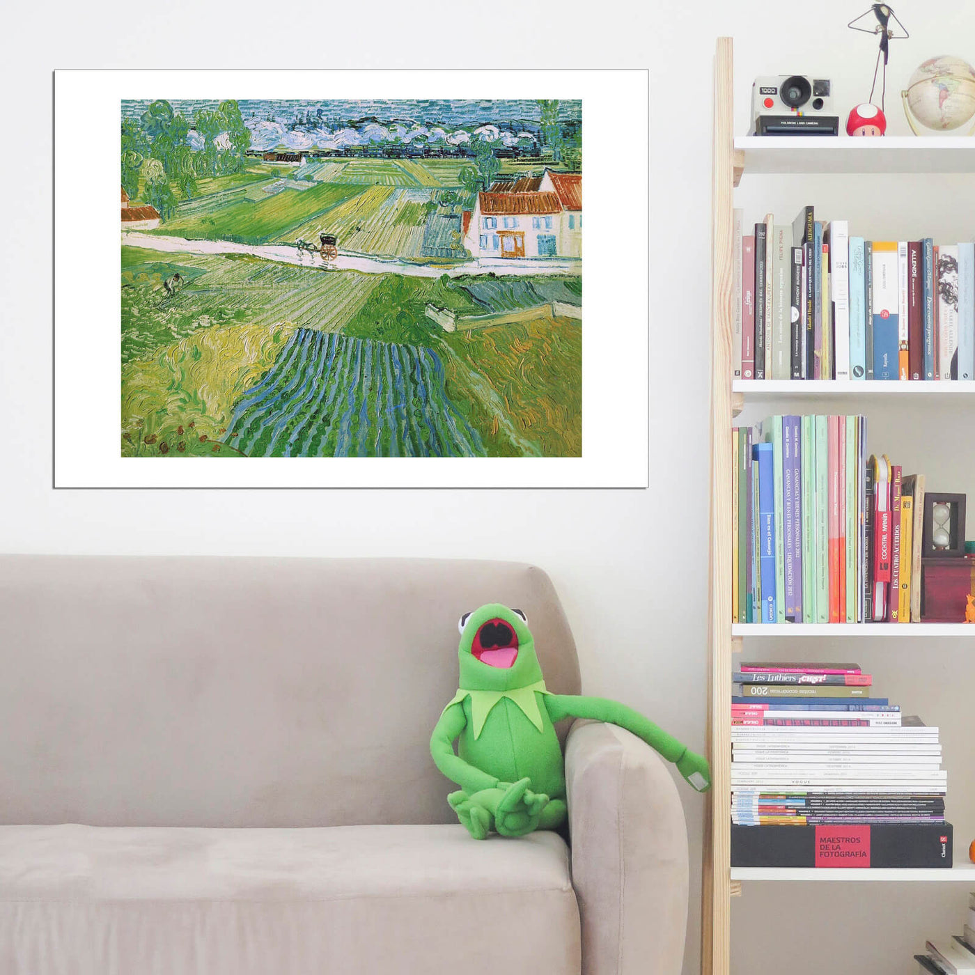 Vincent Van Gogh - Landscape with Carriage and Train, 1890 — Spiffing ...