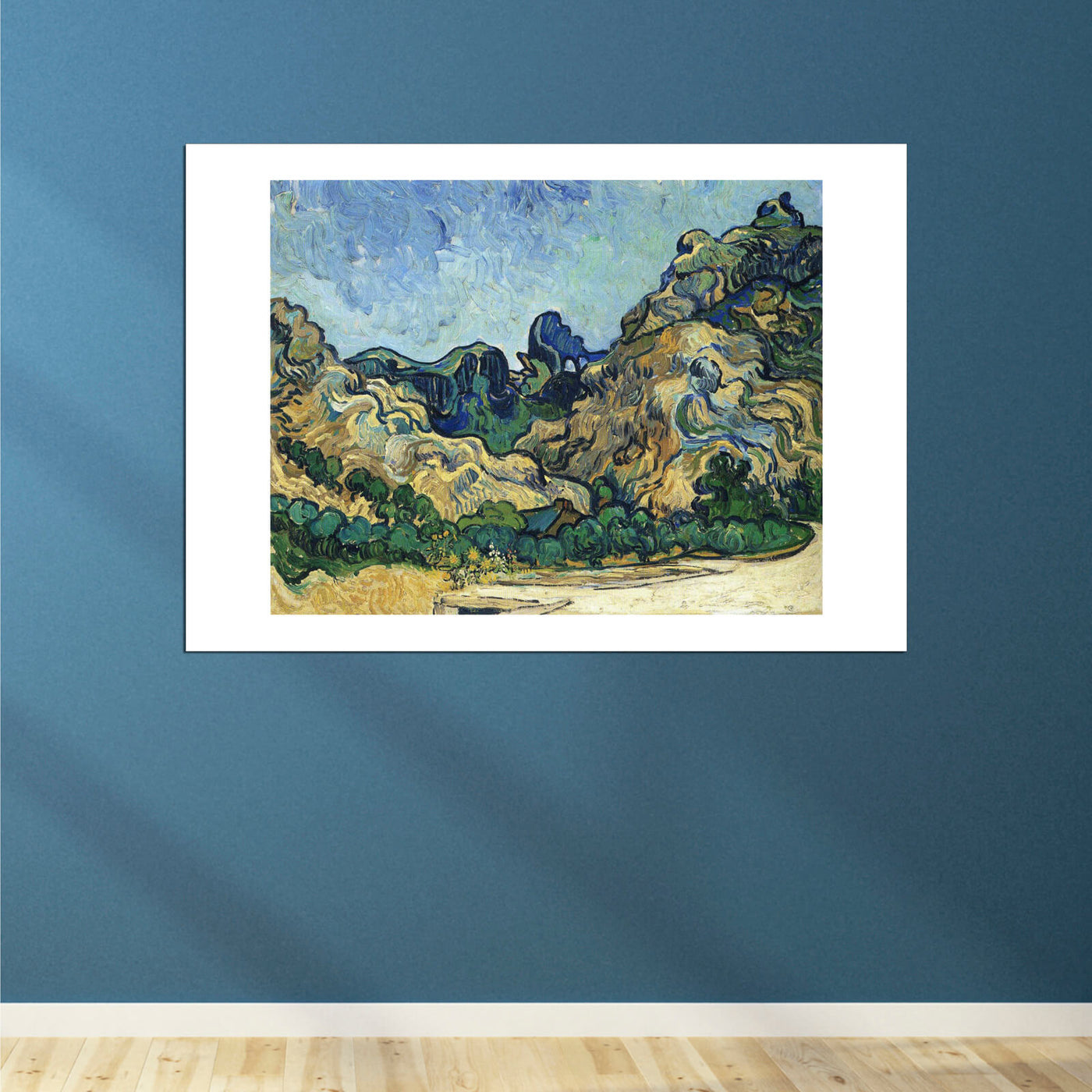 Vincent Van Gogh - Mountains at Saint-Remy, 1889 — Spiffing Prints