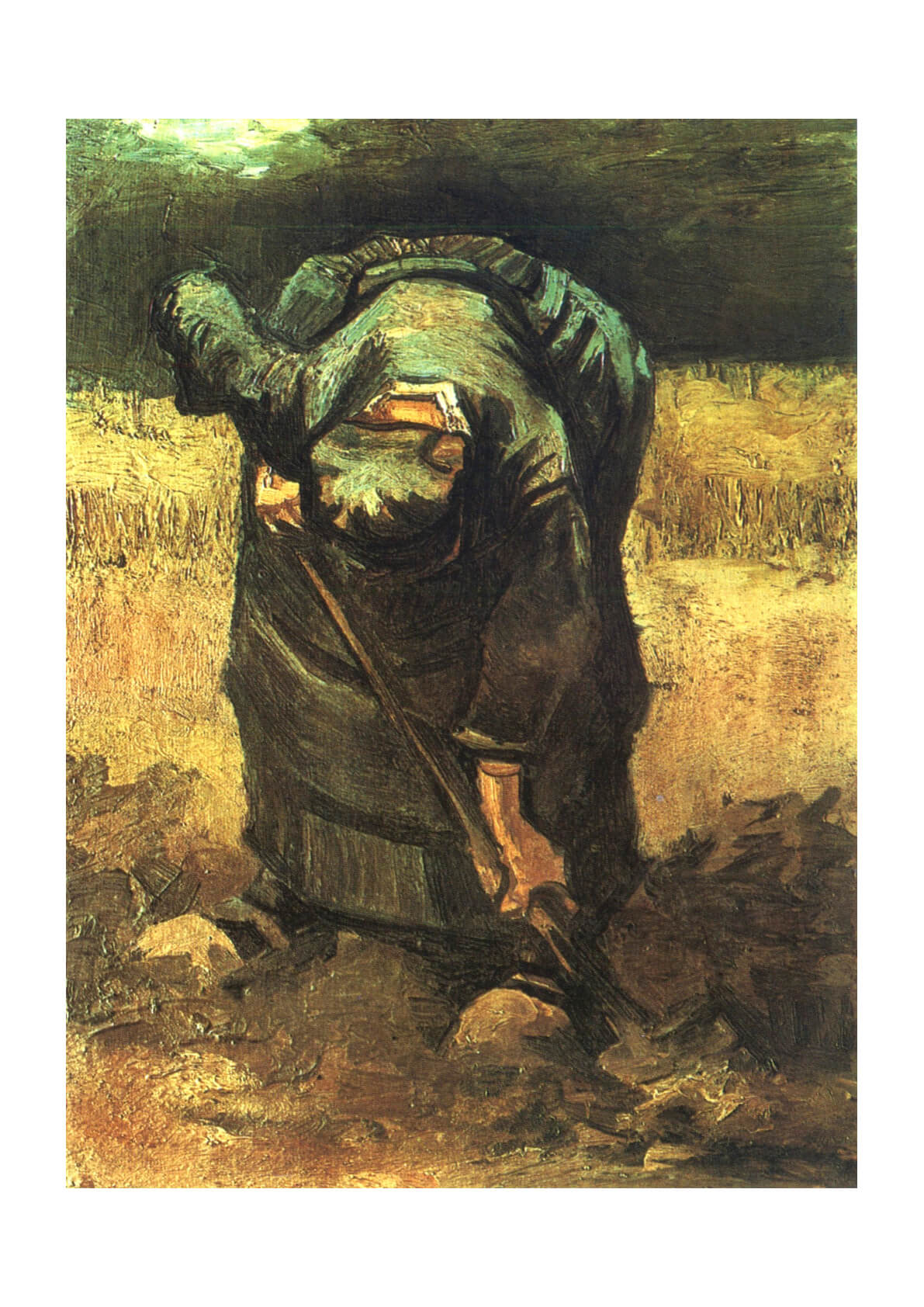 Vincent Van Gogh - Peasant Woman Digging, 1885 01 — Spiffing Prints