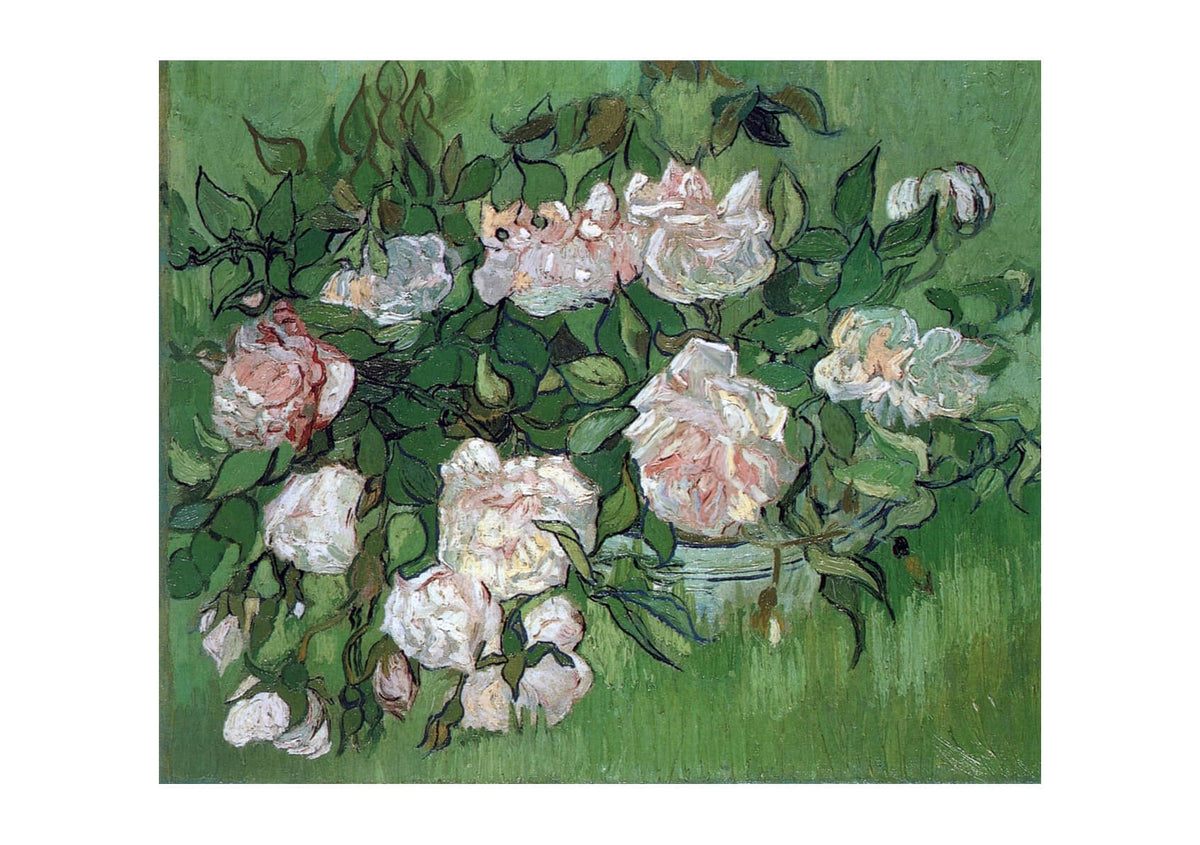 Vincent Van Gogh - Pink Roses, 1890 — Spiffing Prints