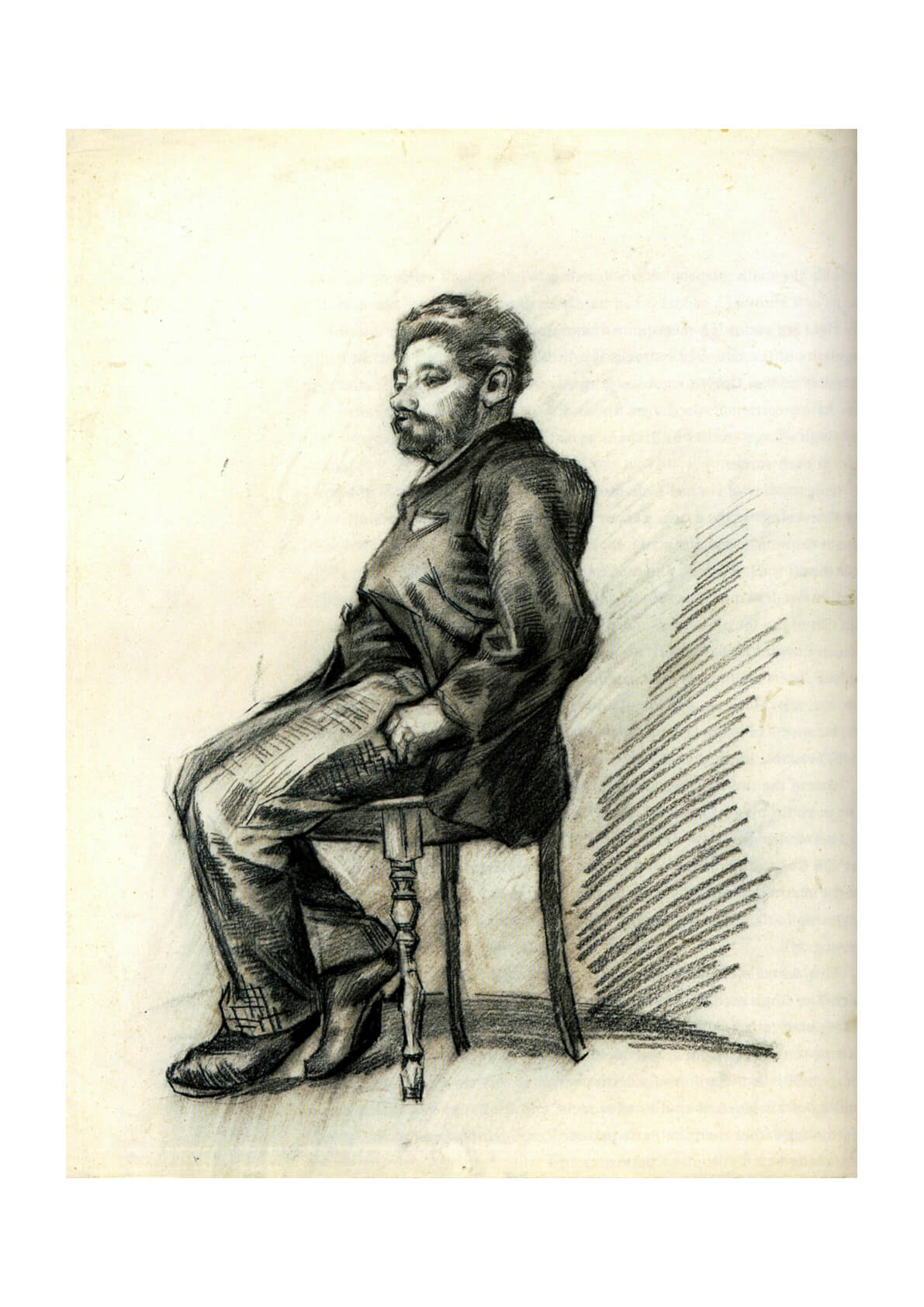 Vincent Van Gogh - Seated Man with a Beard, 1886 01 — Spiffing Prints