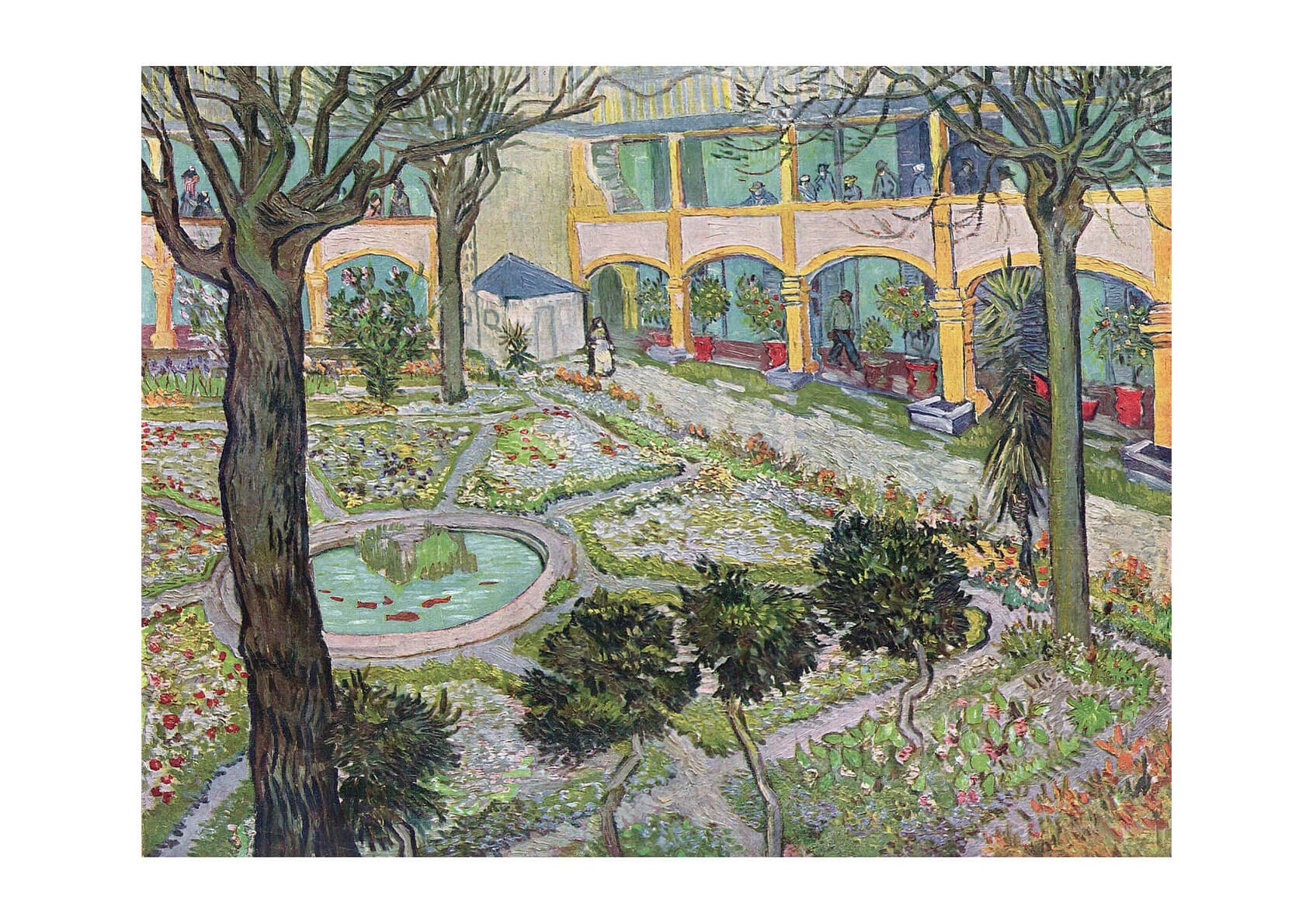 Vincent Van Gogh - The Courtyard of the Hospital in Arles, 1889 — Spiffing Prints