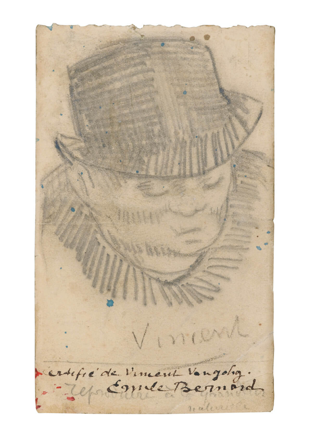 Vincent Van Gogh Head of a Man in Hat, 1886-87 — Spiffing Prints