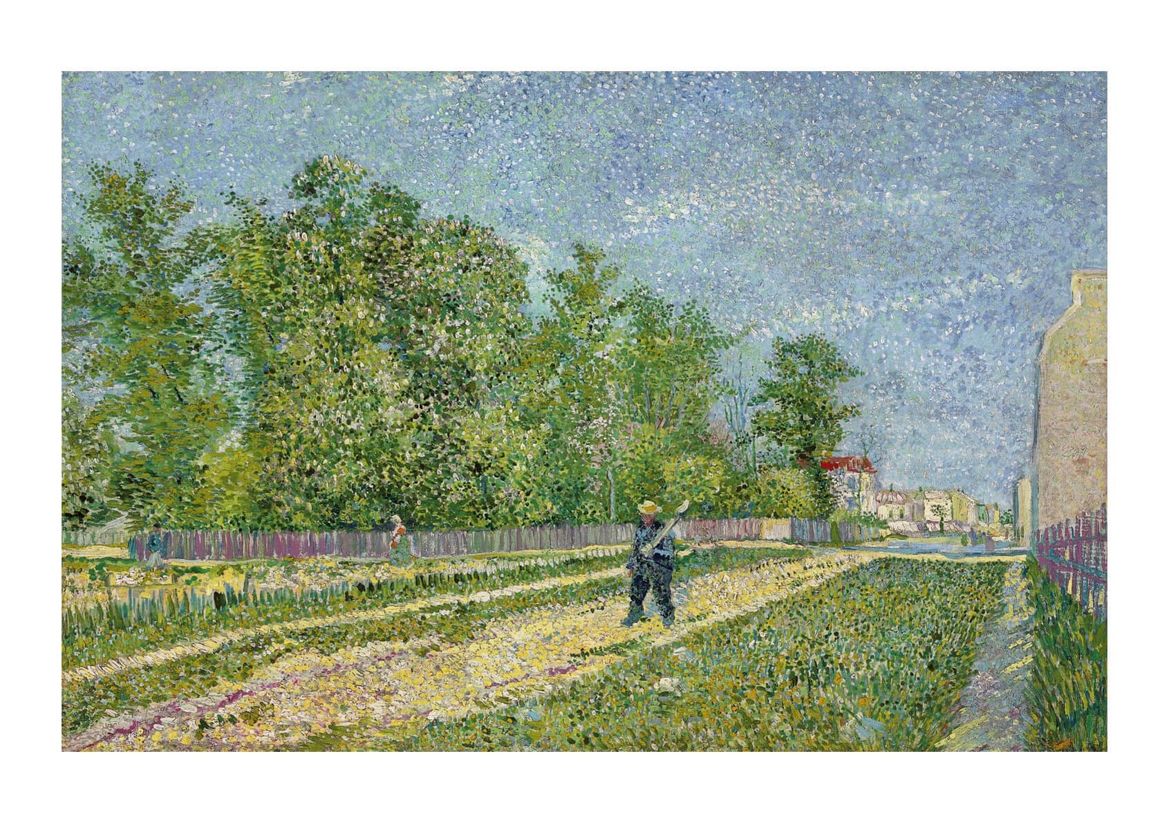 Vincent Van Gogh Man with Spade in a Suburb of Paris, 1887 — Spiffing ...